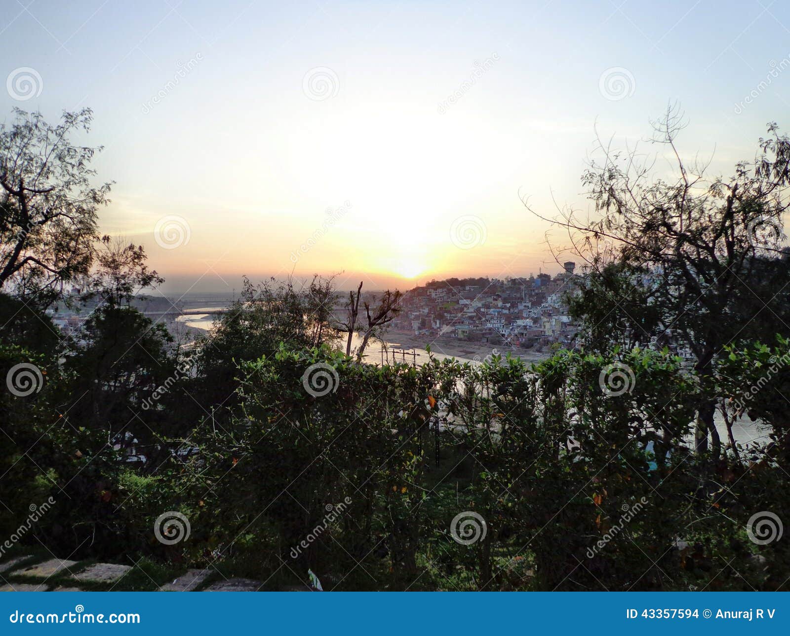 Evening Sun landscape stock photo. Image of cloud, creation - 43357594