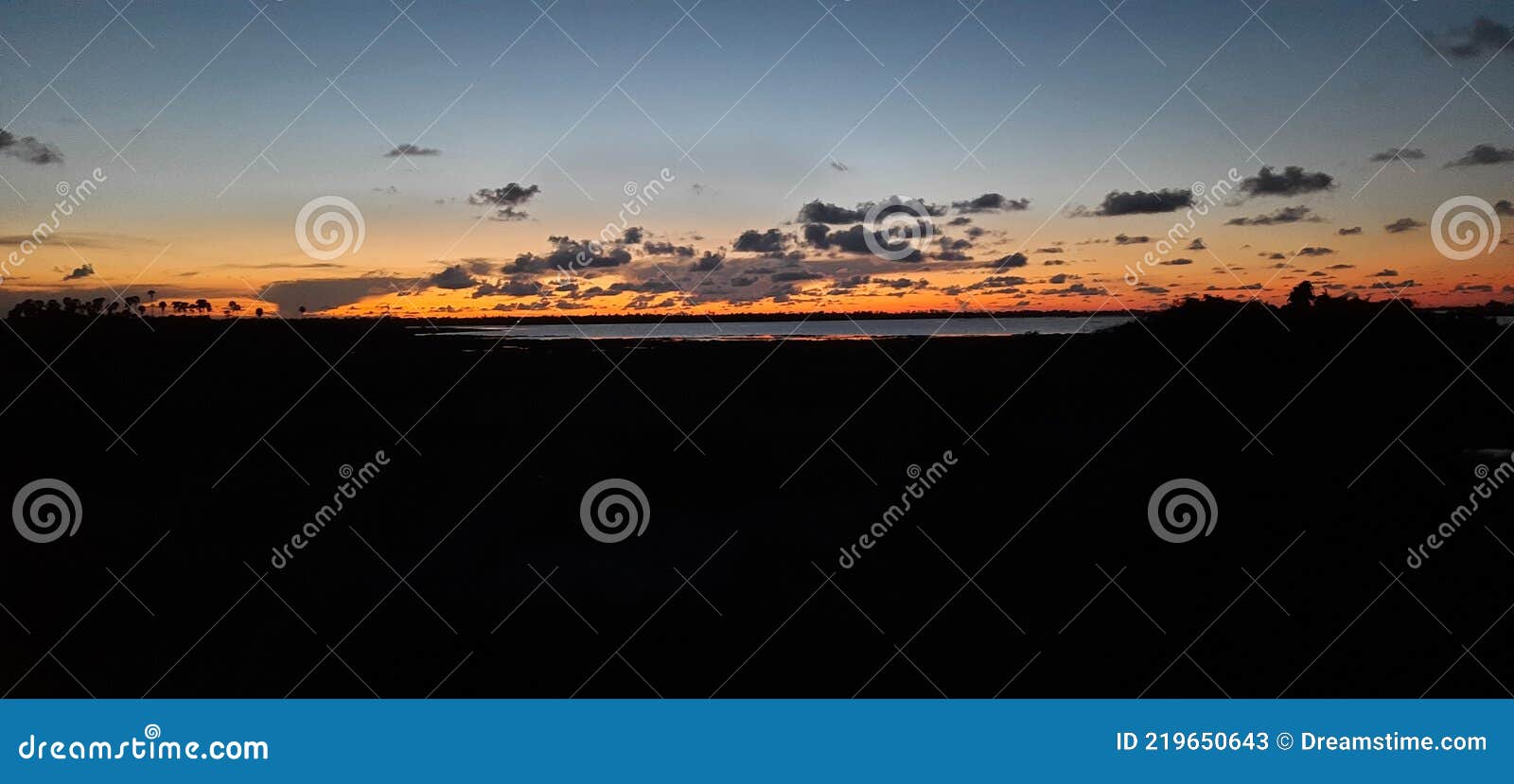 Evening sun light stock image. Image of clud, evening - 219650643