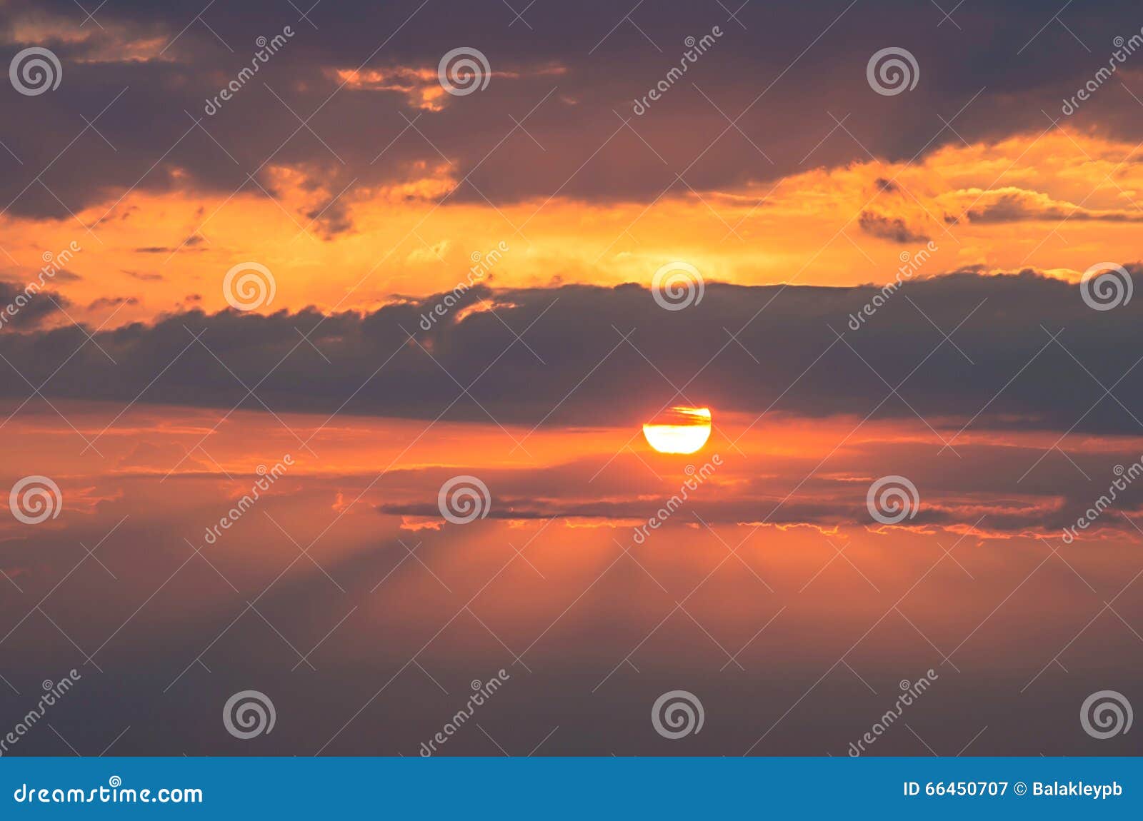 Evening sun stock image. Image of natural, phenomenon - 66450707
