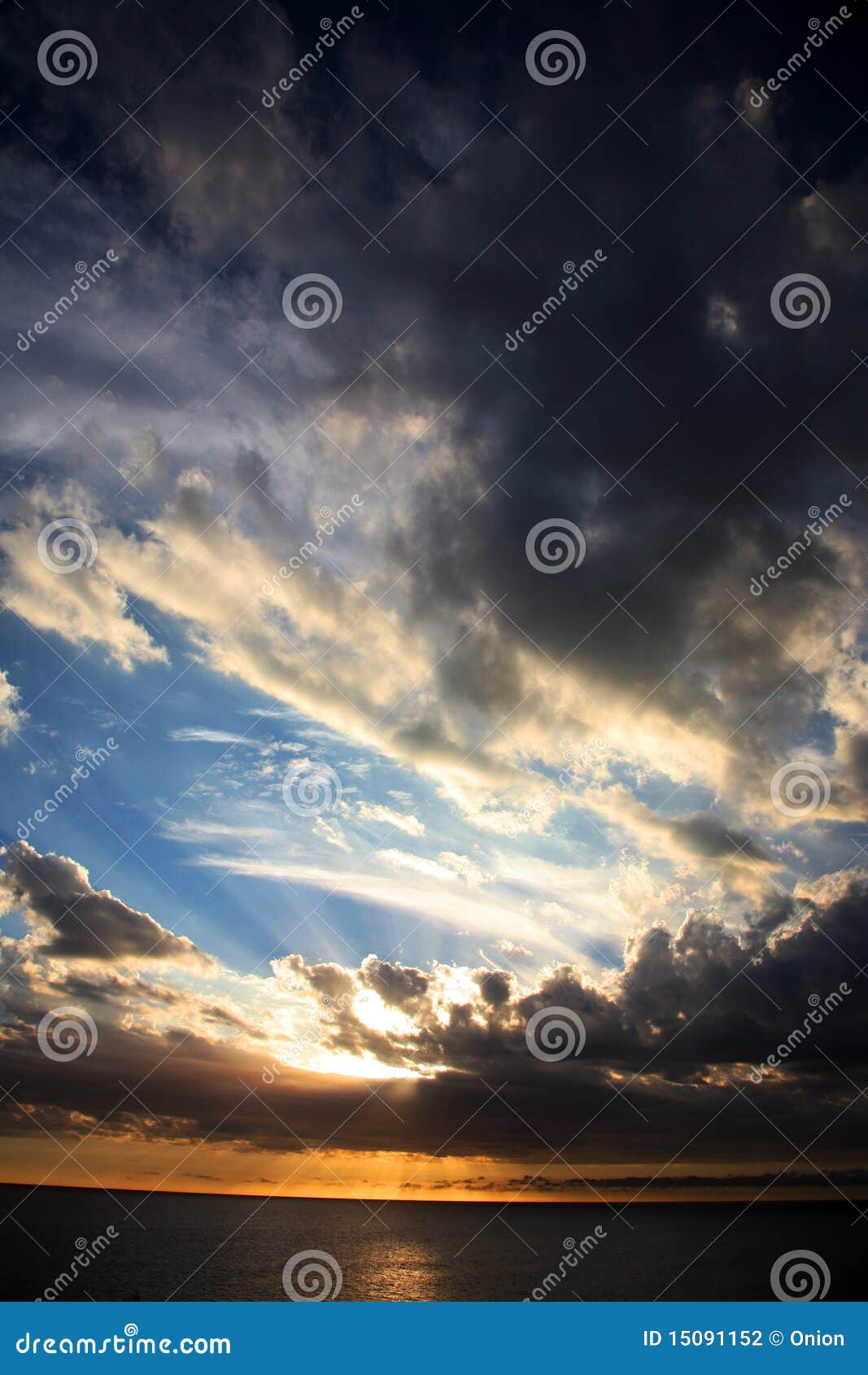 Evening sunset stock photo. Image of landscape, beach - 15091152