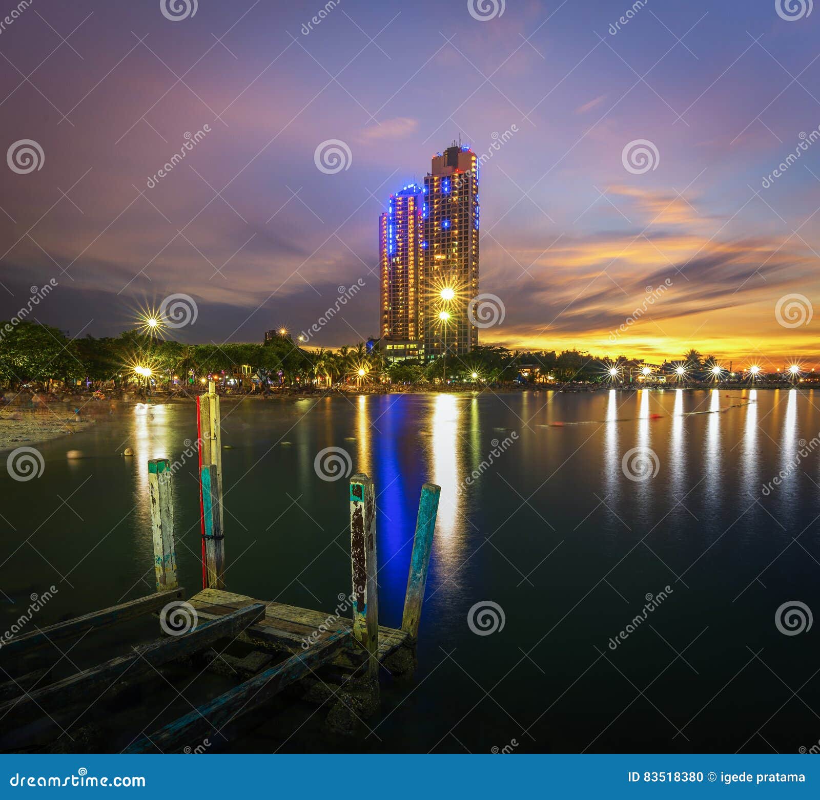 Evening stock photo. Image of landscape, sunset, evening - 83518380