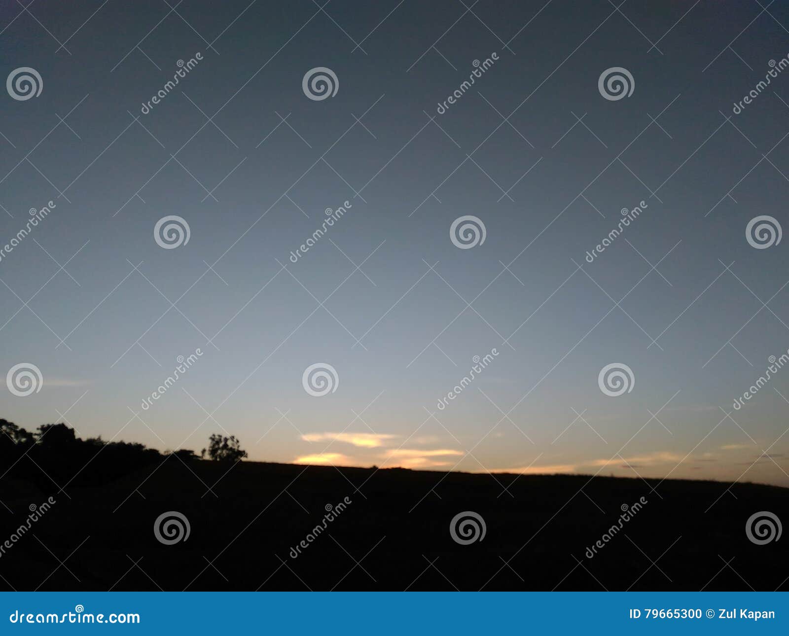 Evening Sunset at Hill stock photo. Image of sabah, skies - 79665300