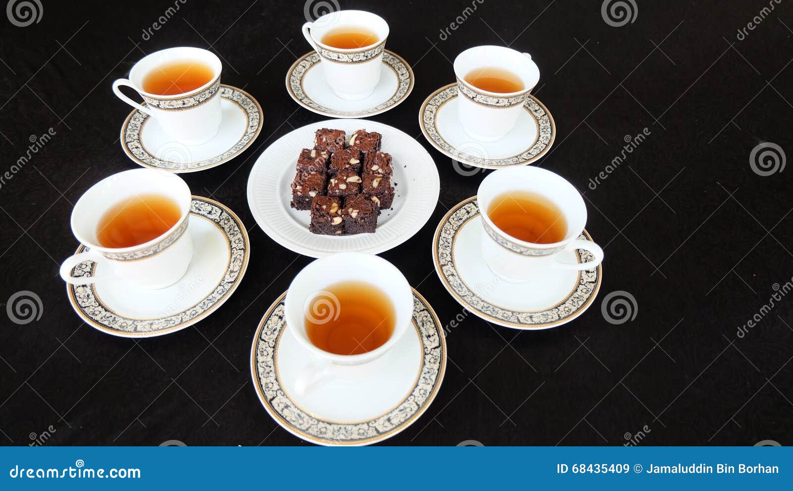 Evening tea set stock image. Image of nuts, hungry, thirsty - 68435409