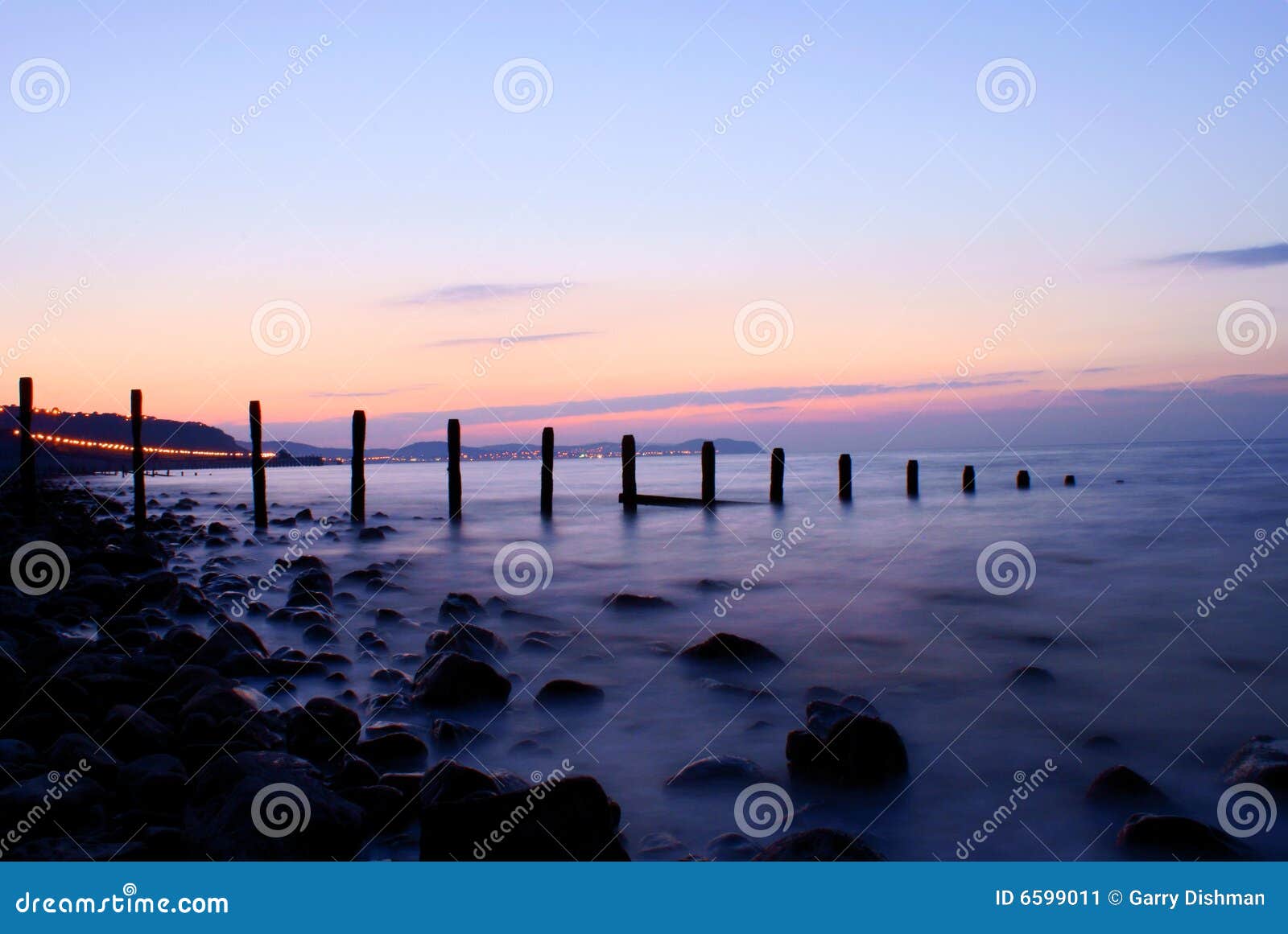 Evening Tide comes in. stock image. Image of landscape - 6599011
