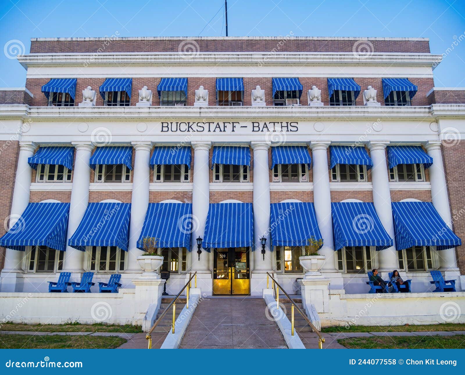 Evening View of the Buckstaff Bathhouse Editorial Stock Photo - Image ...