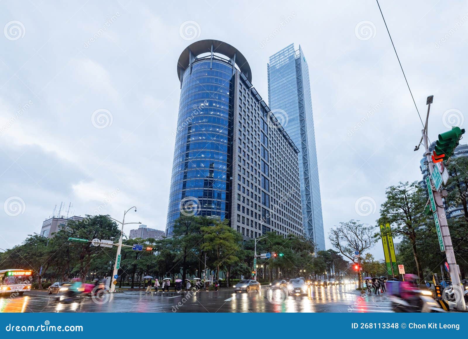 Evening View of CPC Building Editorial Stock Photo - Image of taipei ...