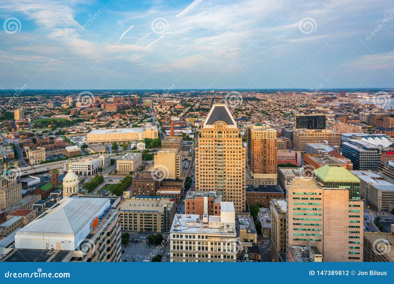 Evening View of Downtown Baltimore, Maryland Editorial Photography ...
