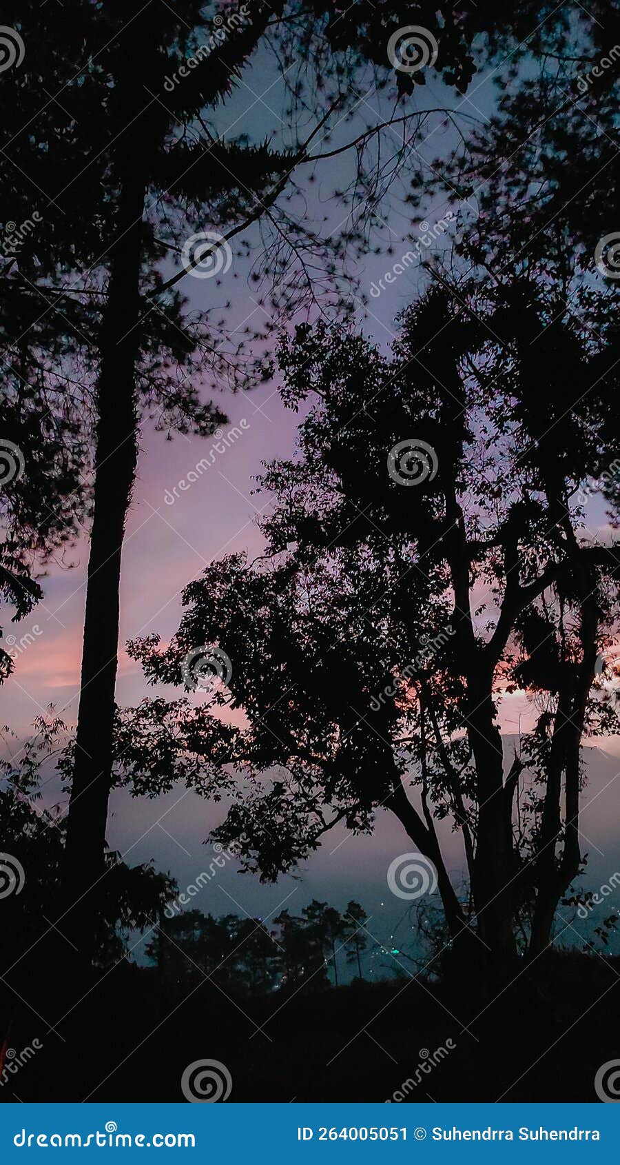 Evening View from the Foot of Mount Merapi Stock Image - Image of ...