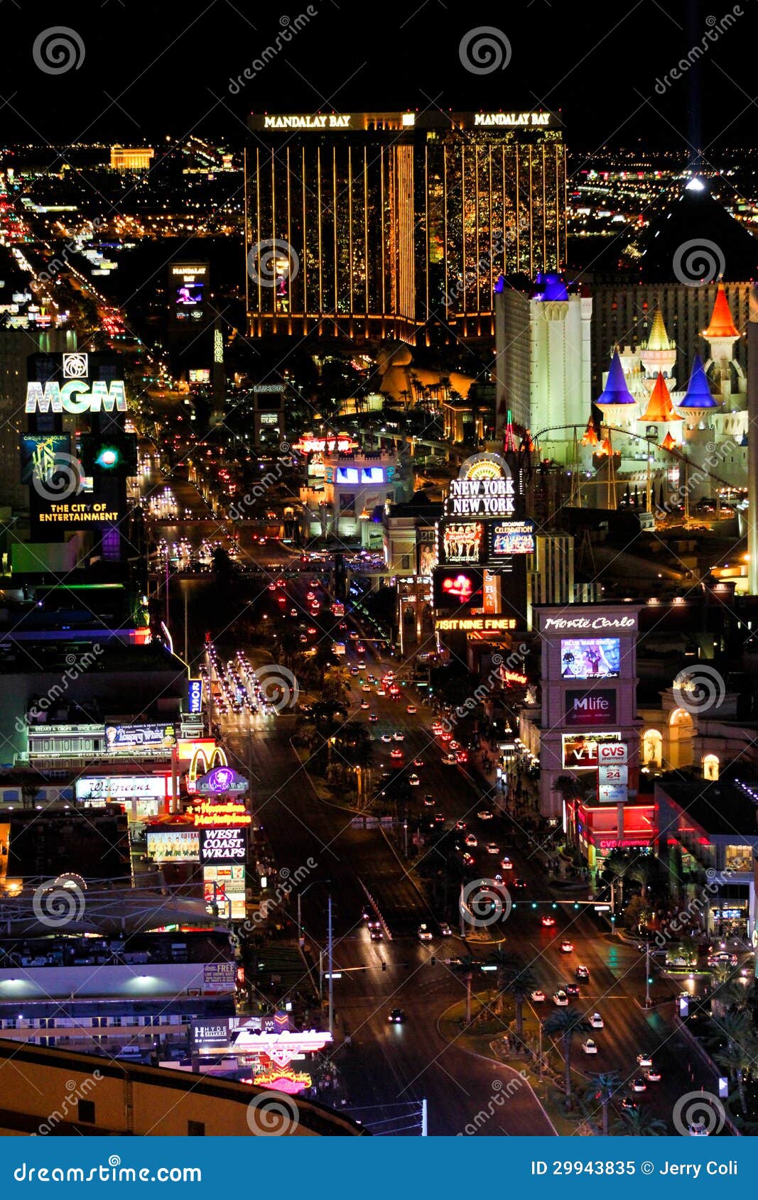 The Strip in Las Vegas, NV editorial image. Image of excitement - 29943835