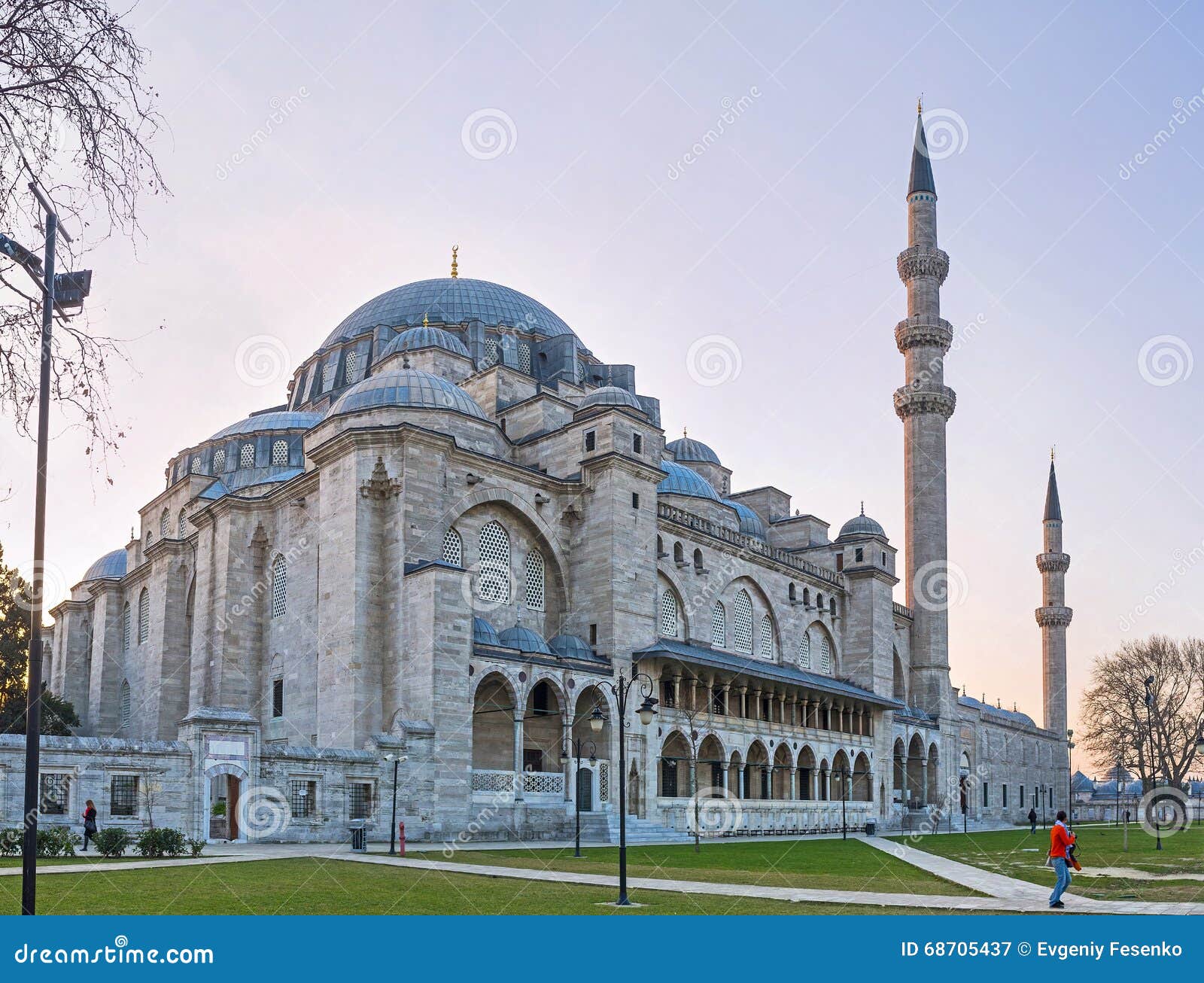 The Evening Walk in Suleymaniye Complex Stock Image - Image of evening ...