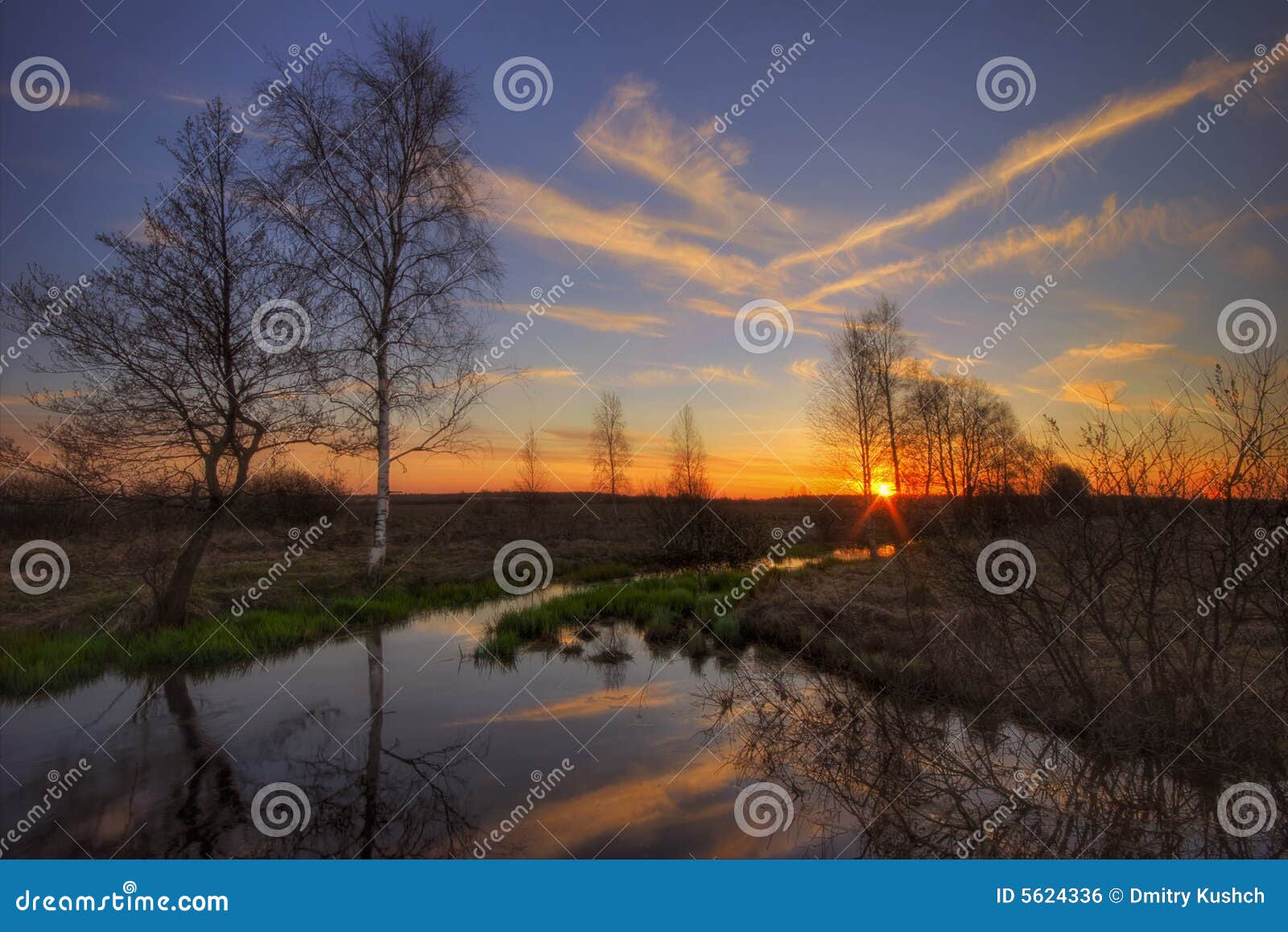 Evening Warm Light of Nature Stock Photo - Image of paint, field: 5624336