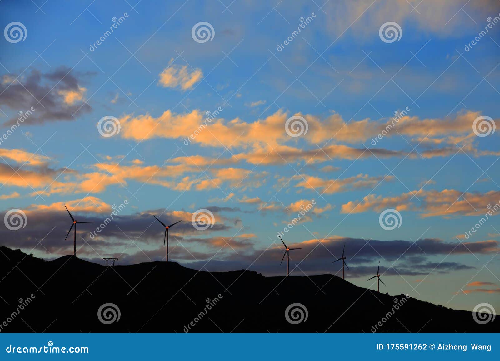 Wind power tower stock photo. Image of field, wind, tower - 175591262