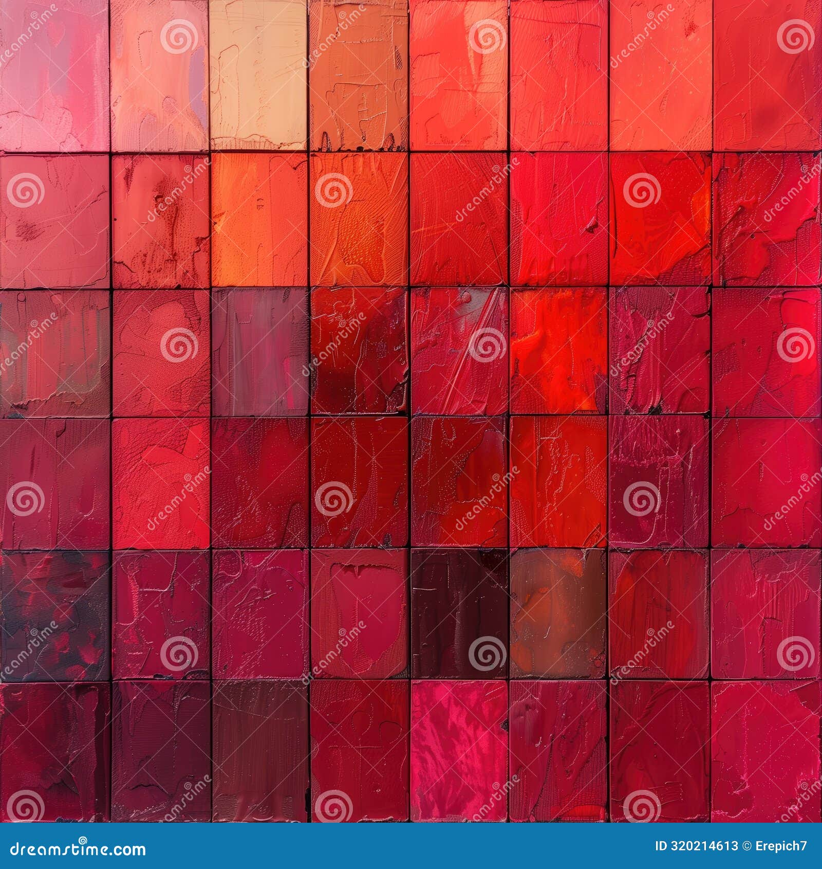 Evenly Distributed Pallet for Red Color Stock Image - Image of spectrum ...