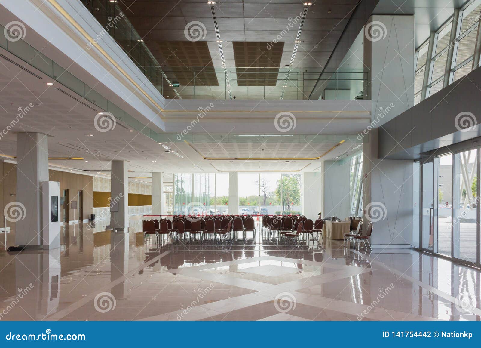 Event Area Near Lobby in Hotel Stock Photo - Image of light, lounge ...