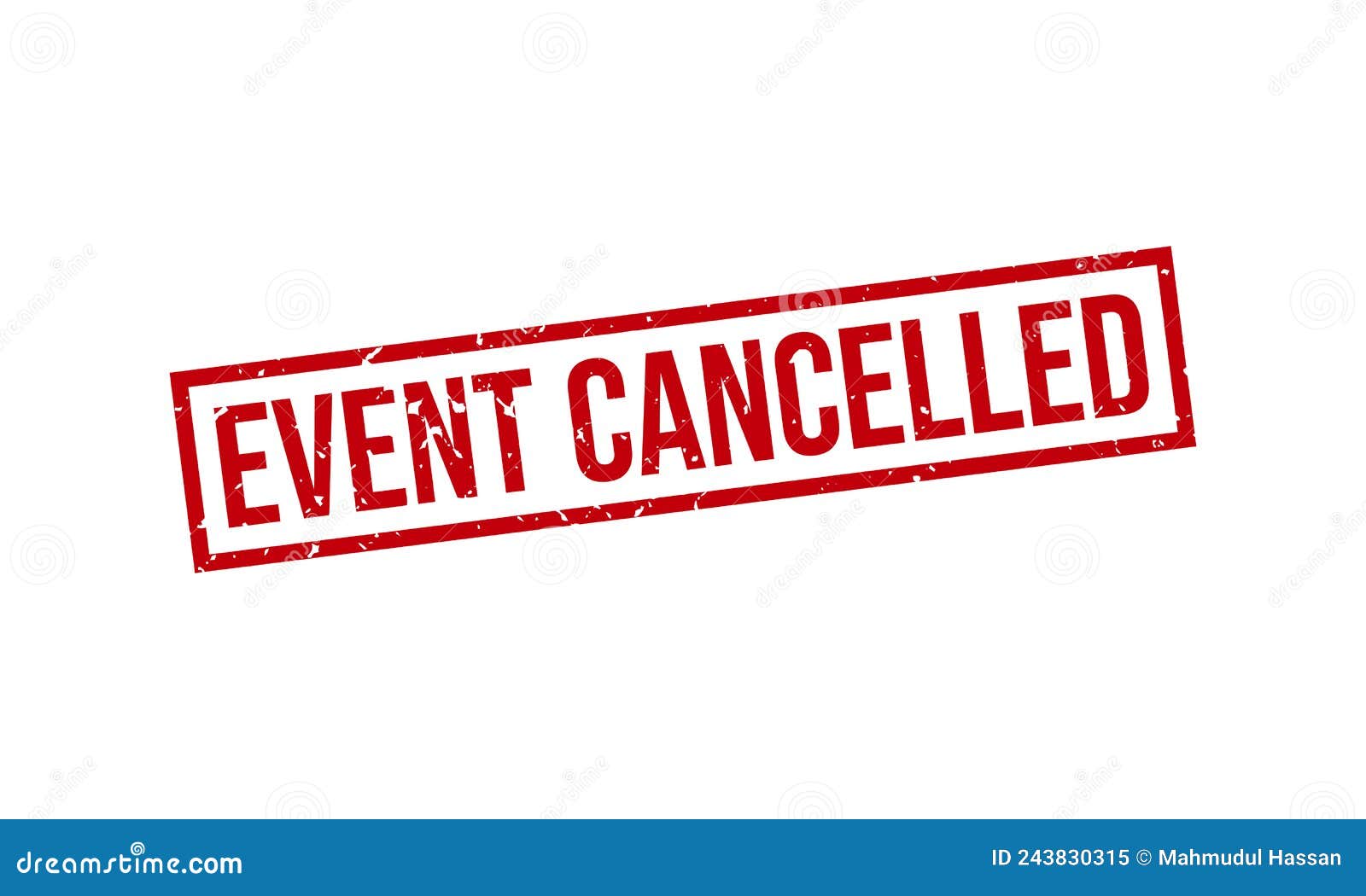 Event Cancelled Rubber Stamp Seal Vector Stock Illustration ...