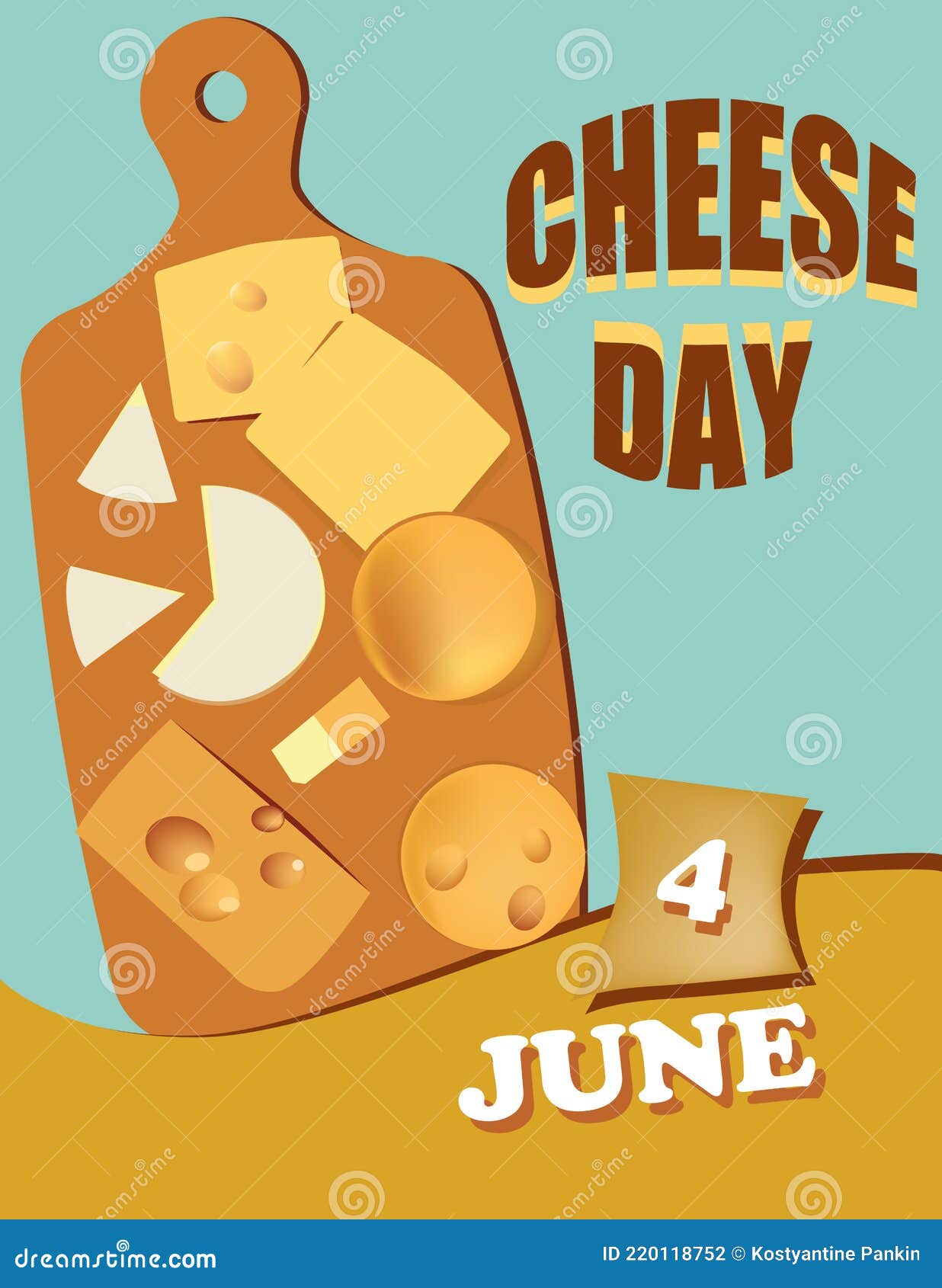 Event Cheese Day stock vector. Illustration of poster - 220118752