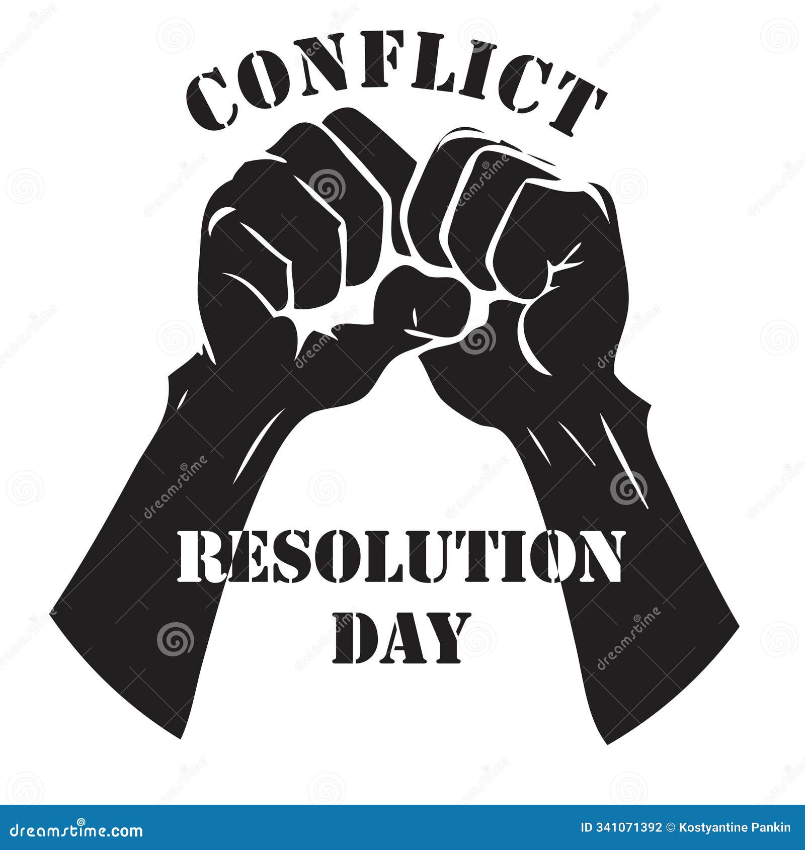 Event Conflict Resolution Day Stock Illustration - Illustration of ...