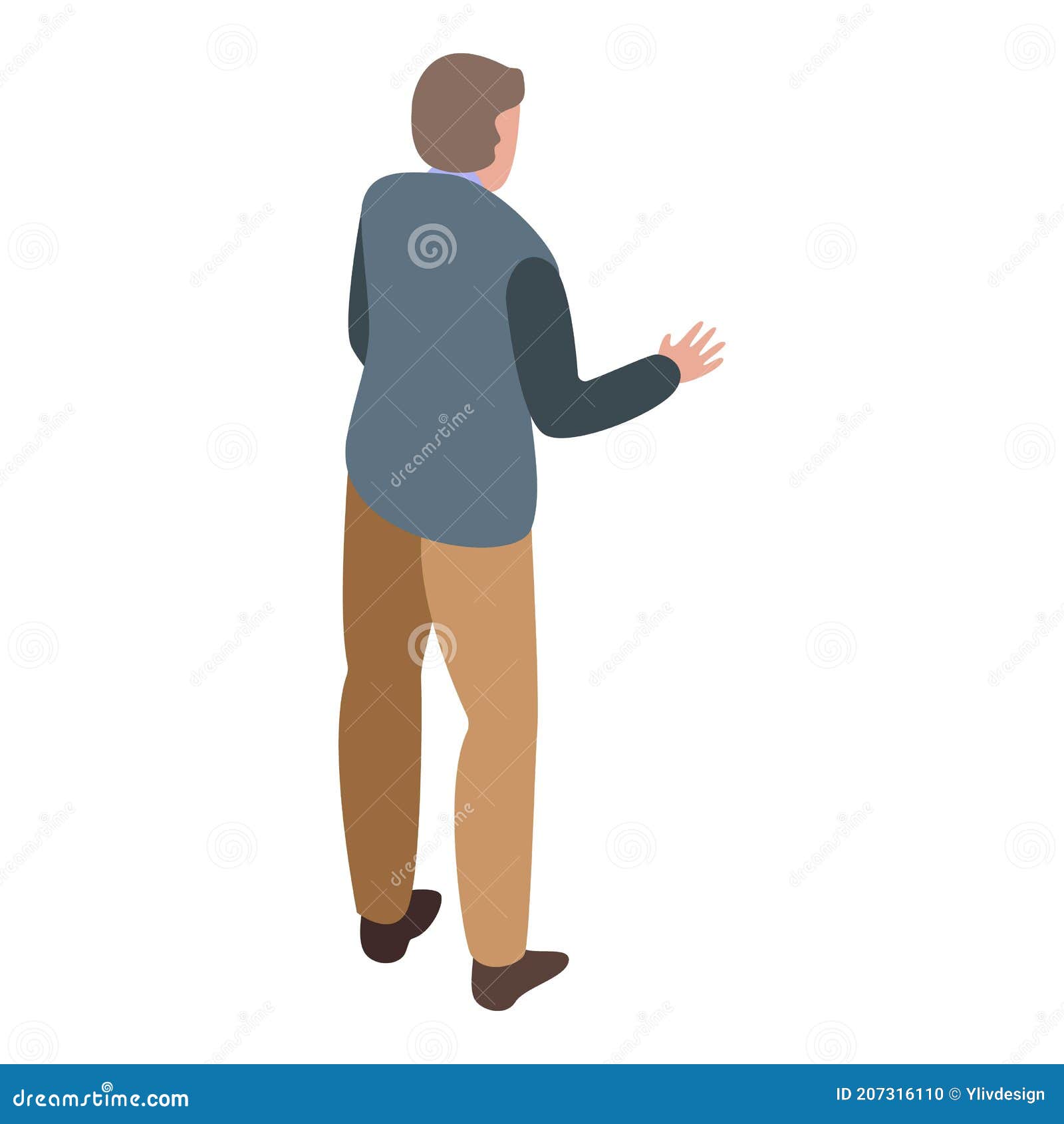 Event Coordinator Icon, Isometric Style Stock Illustration ...