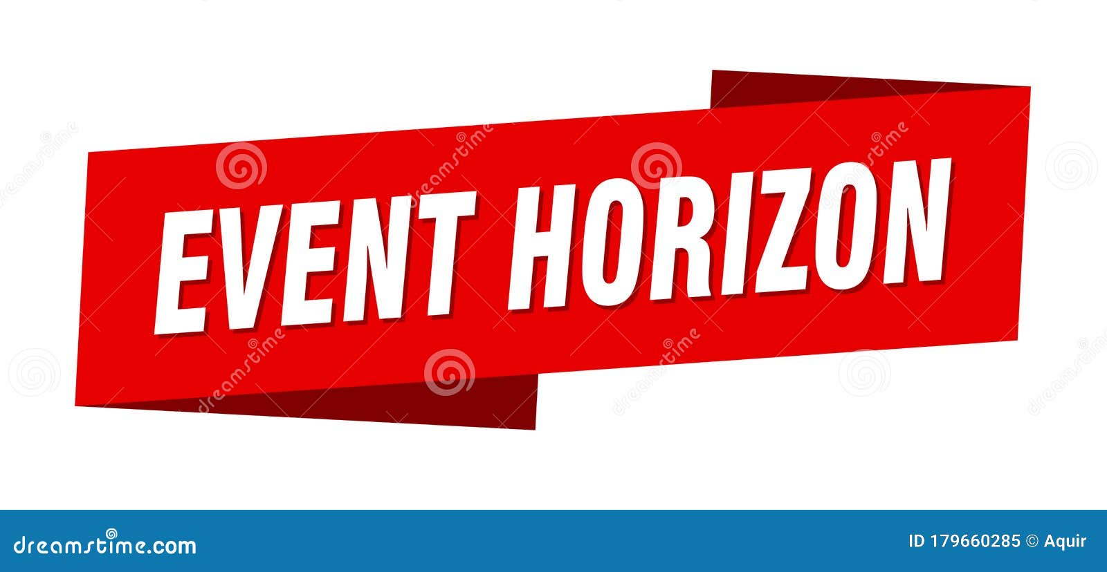 Event Horizon Banner Template. Event Horizon Ribbon Label Stock Vector ...