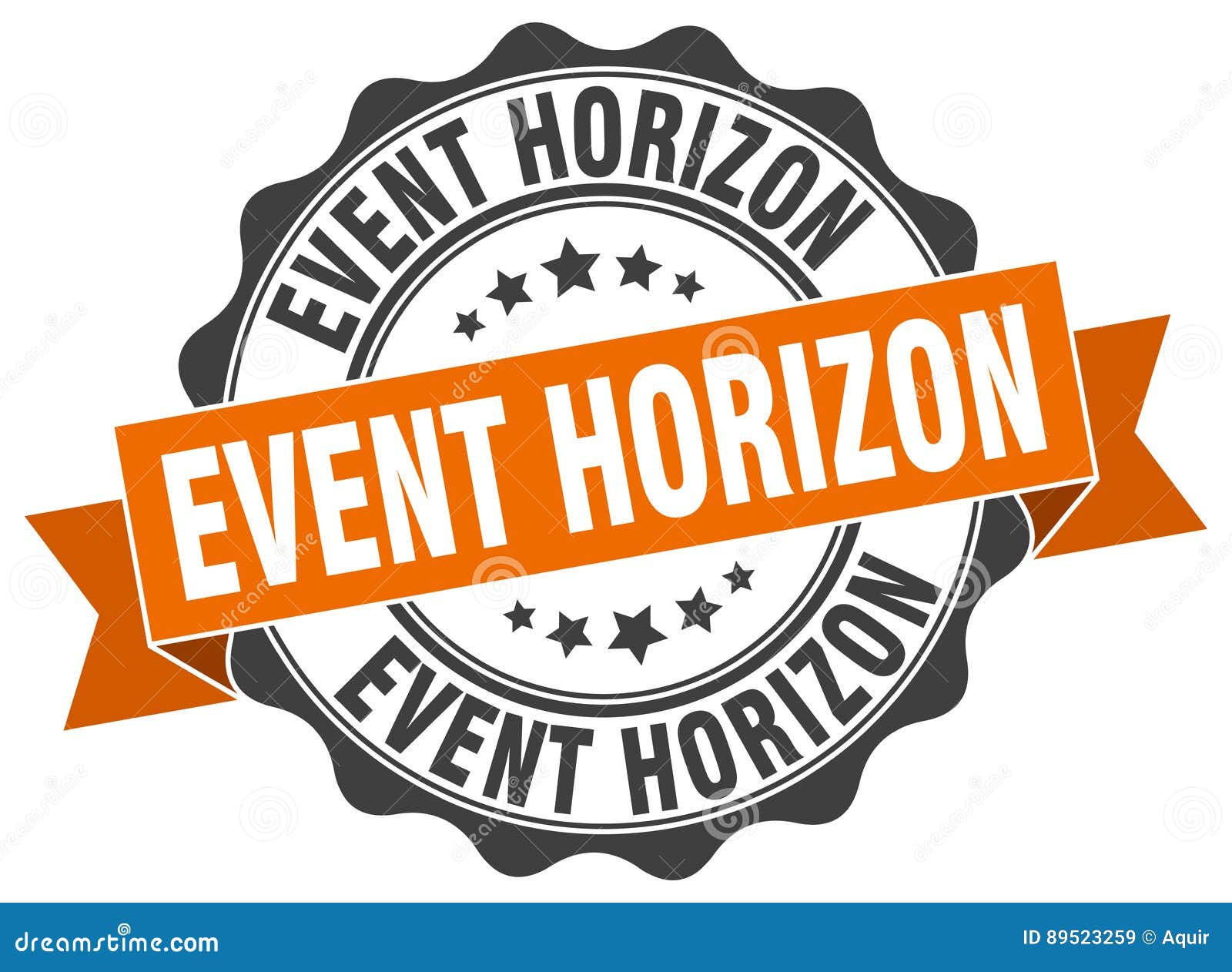 Event horizon stamp stock vector. Illustration of label - 89523259