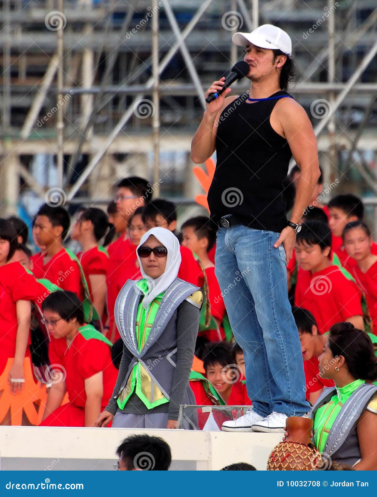 Event Host Gurmit Singh at NDP 2009 Rehearsal Editorial Stock Photo ...