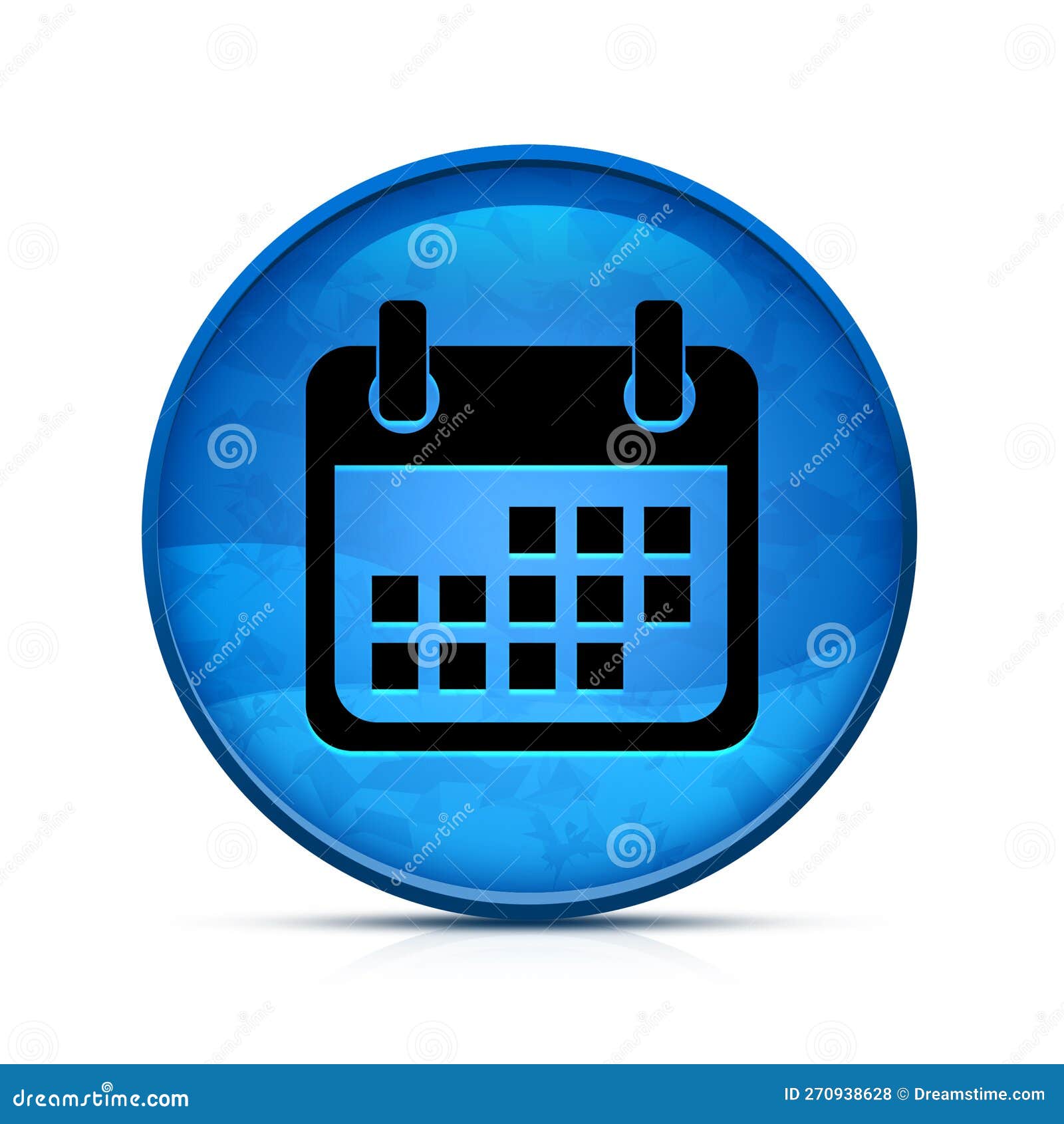 Event Icon on Classy Splash Blue Round Button Illustration Stock ...