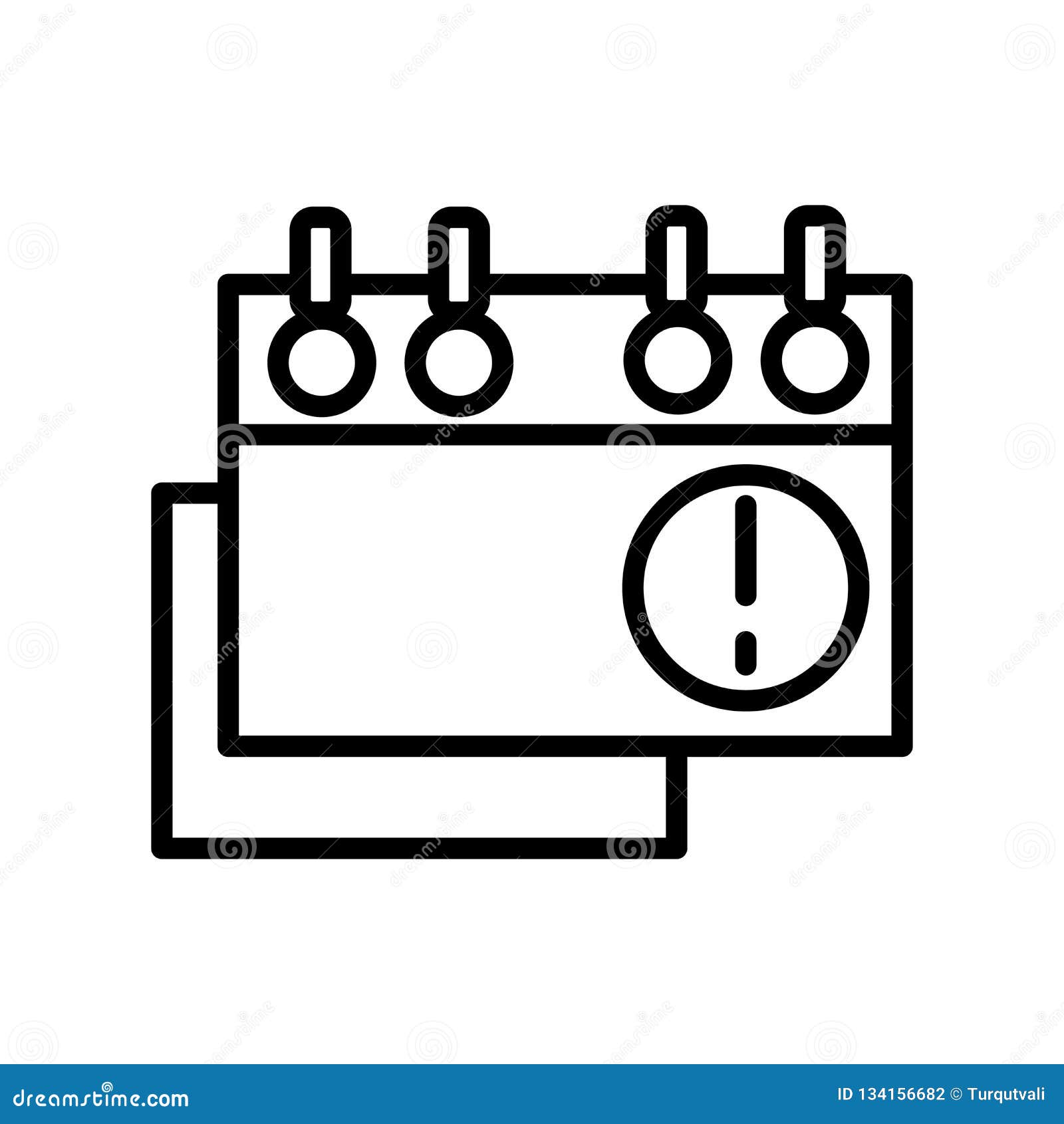 Event Icon Vector Isolated on White Background, Event Sign , Line and ...