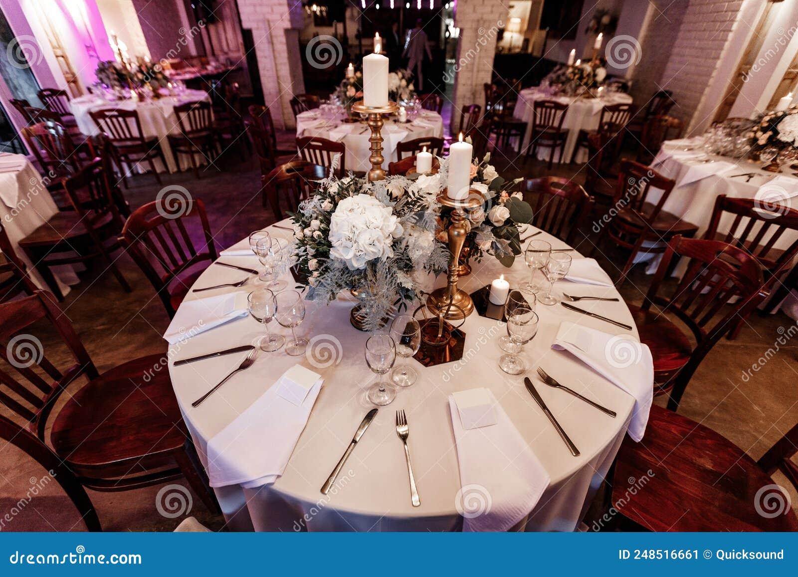 Event interior stock image. Image of dining, interior - 248516661