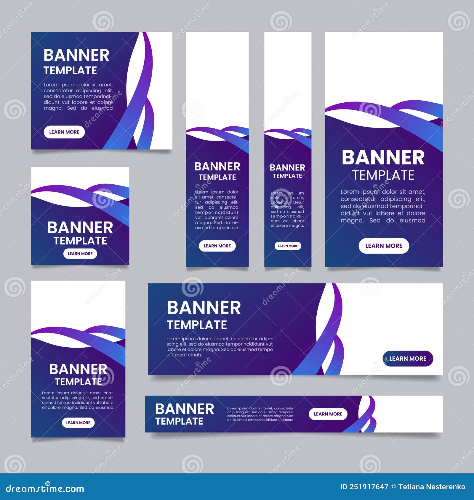 Event Management Services Promo Web Banner Design Template Stock Vector ...