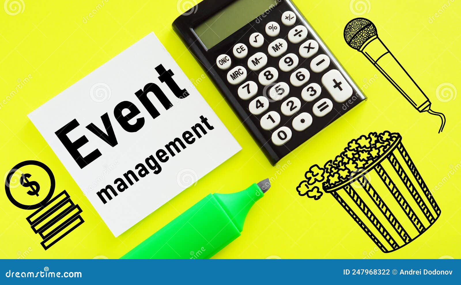 Event Management is Shown Using the Text Stock Photo - Image of ...