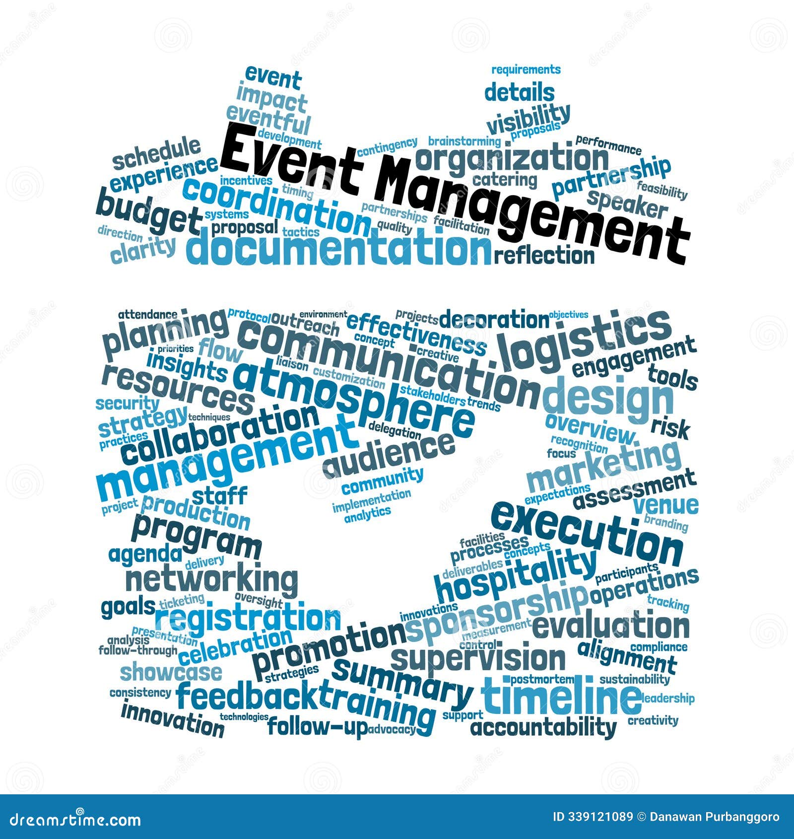 Event Management Word Cloud Stock Illustration - Illustration of ...
