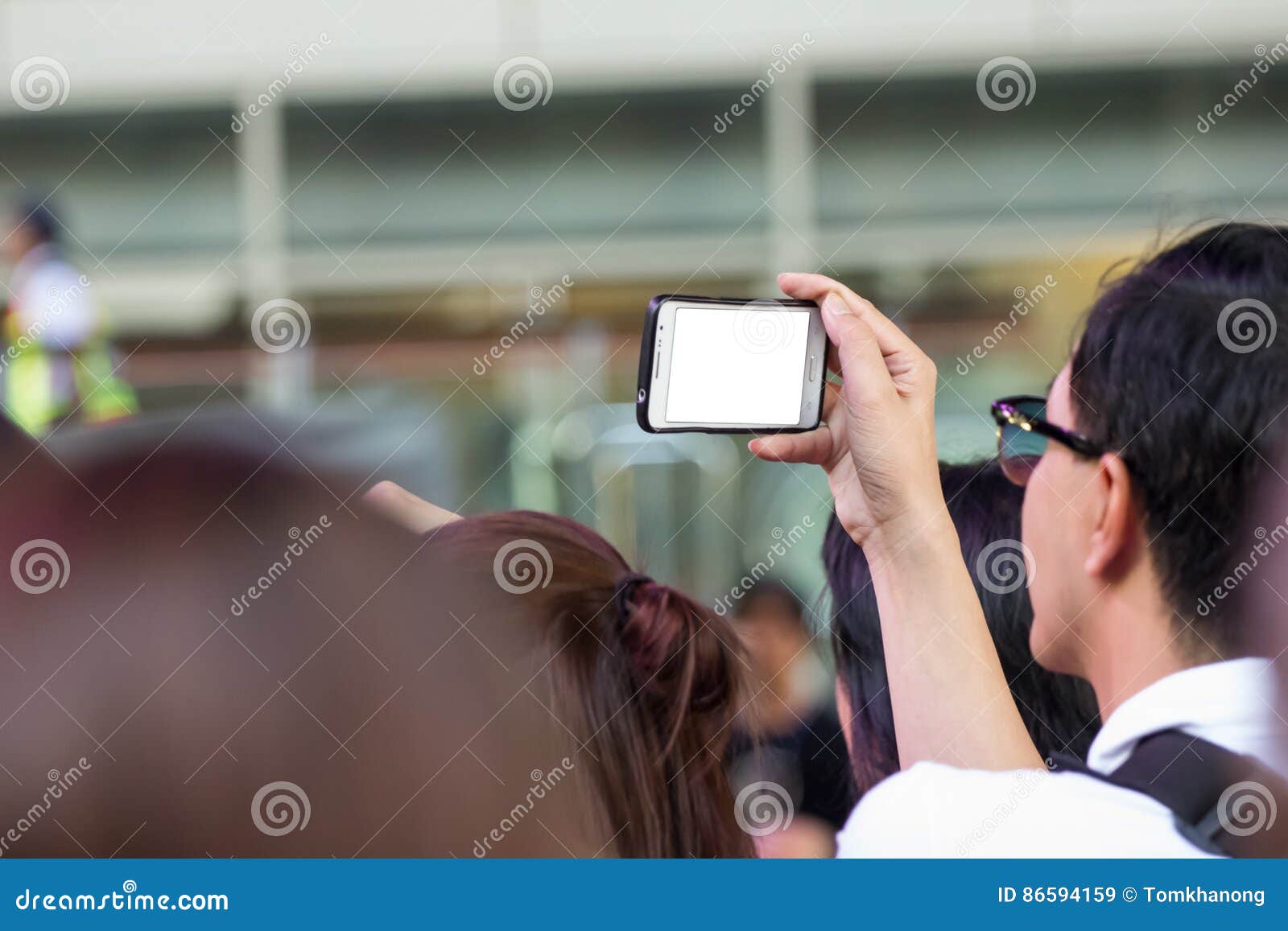 Event Mobile Photography on Hand Templat. Editorial Stock Image - Image ...