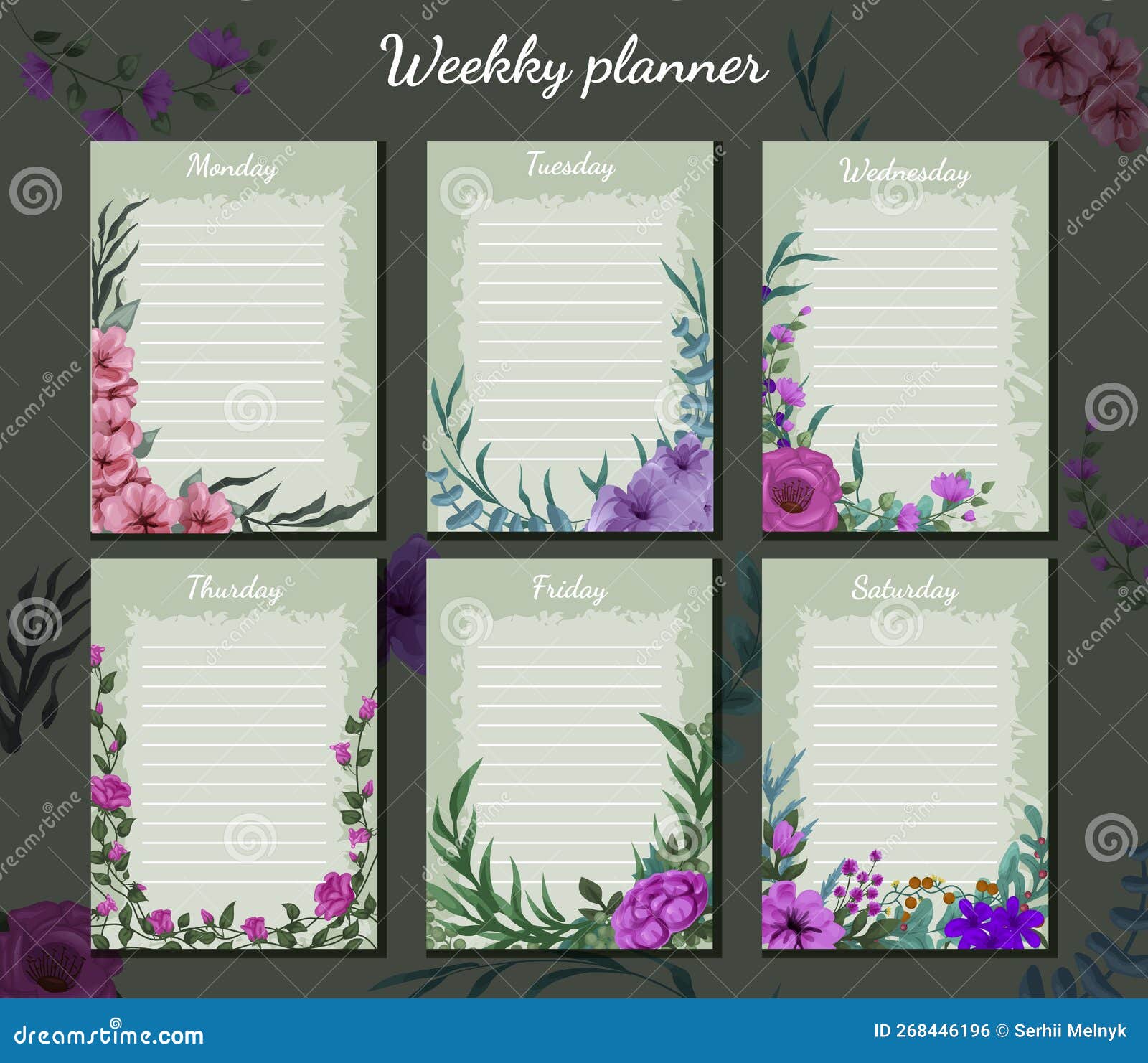 Event planner template stock vector. Illustration of multitasking ...