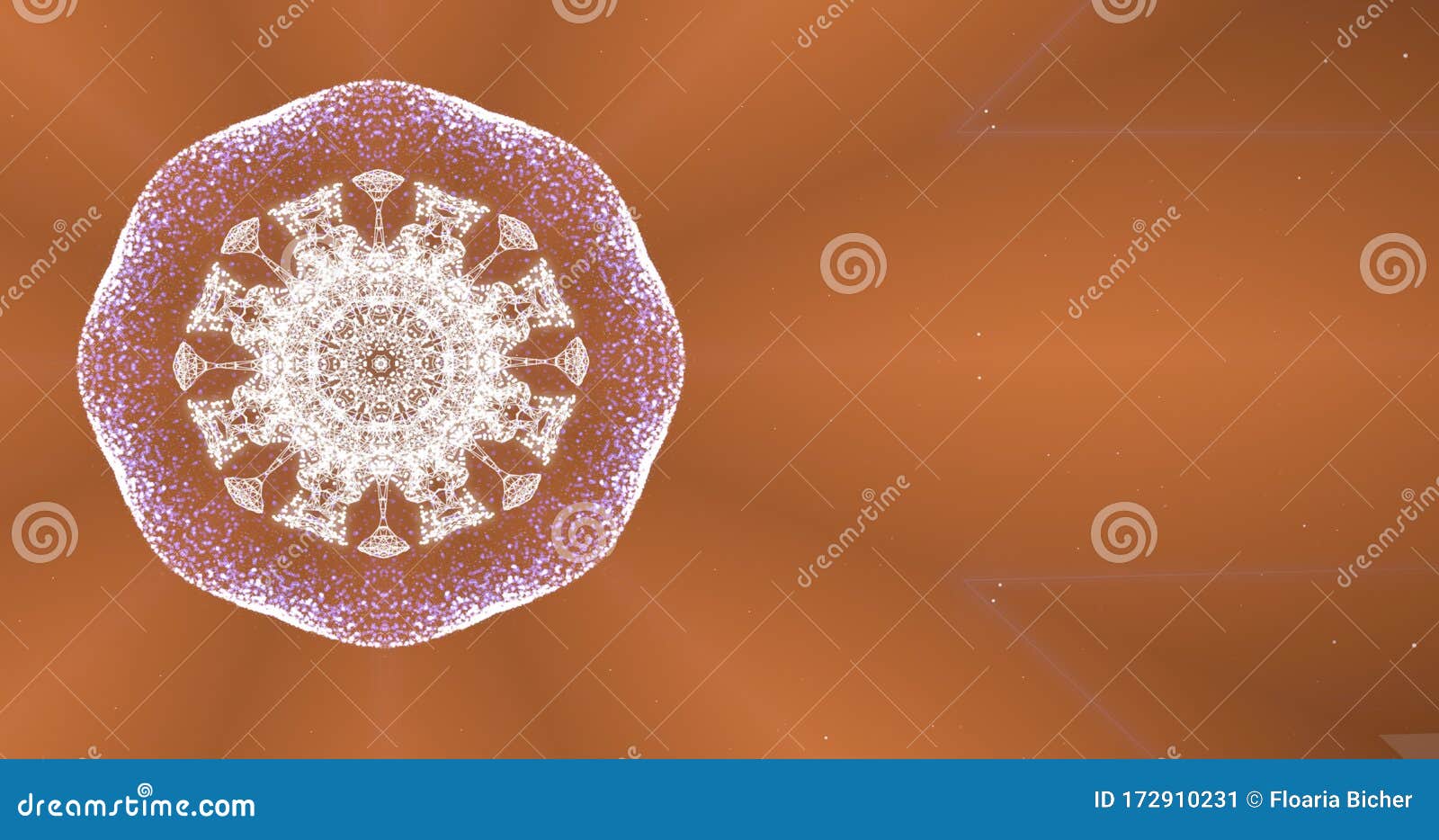 Abstract Circular Cluster of Particles Performing Different ...