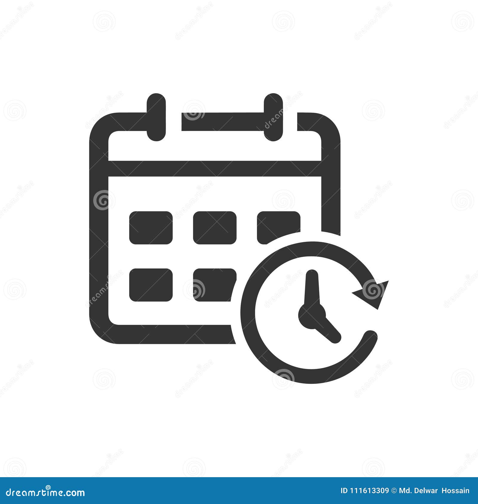 Event Schedule Icon stock illustration. Illustration of calendar ...