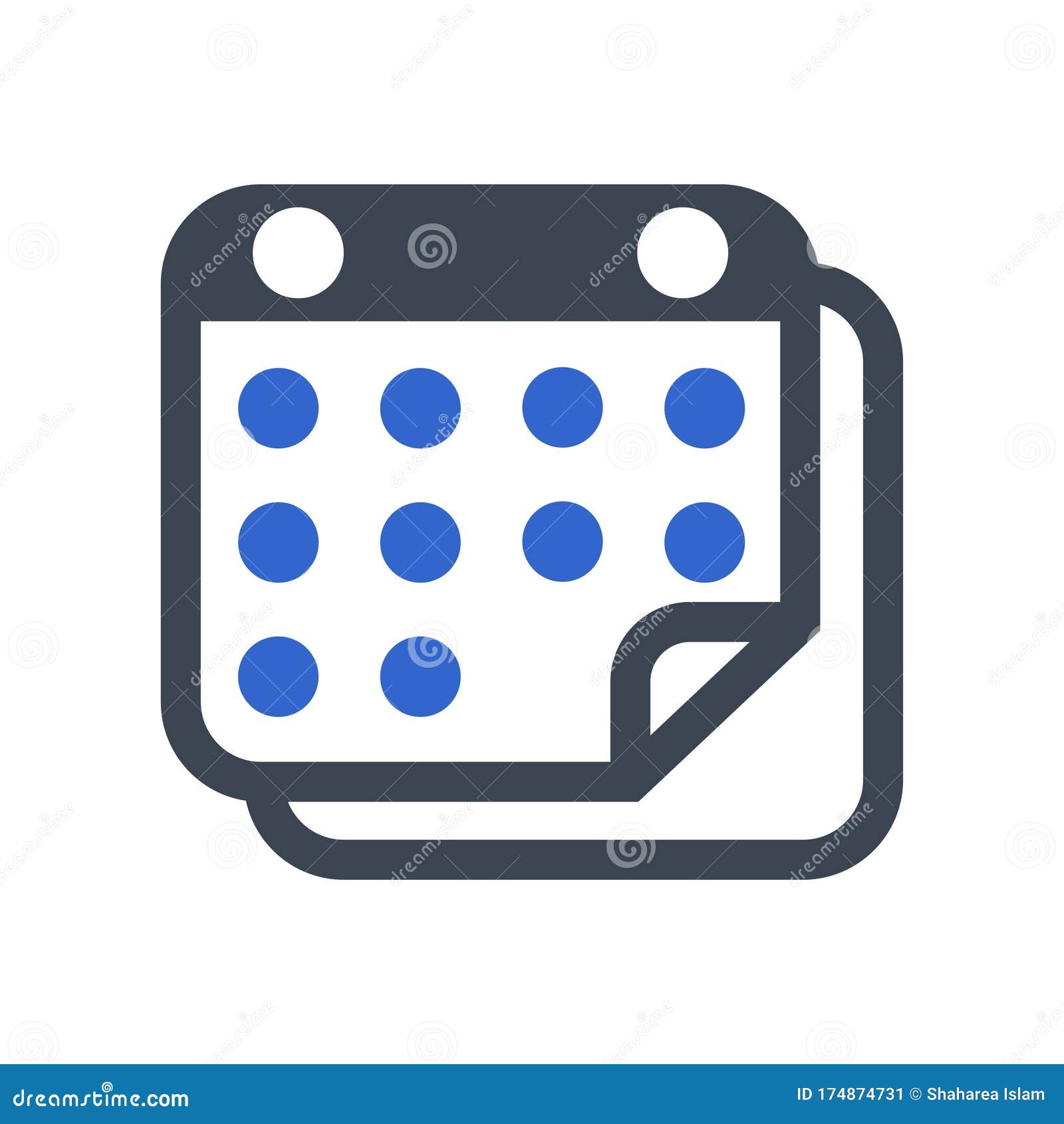 Event schedule icon stock vector. Illustration of vector - 174874731