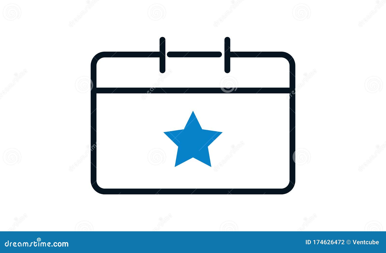 Event Schedule Icon Vector Illustration. Stock Illustration ...