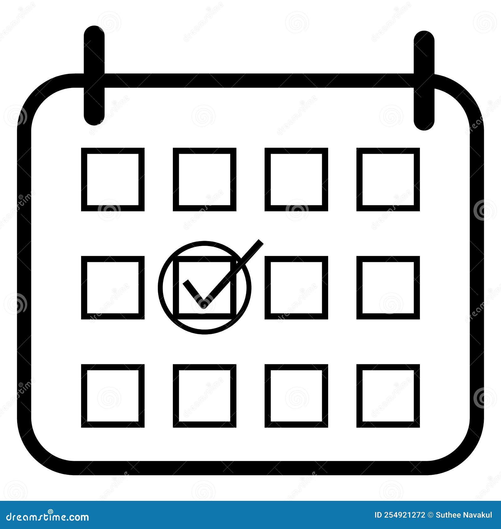 Background With Calendar Dates Cartoon Vector | CartoonDealer.com #47753221