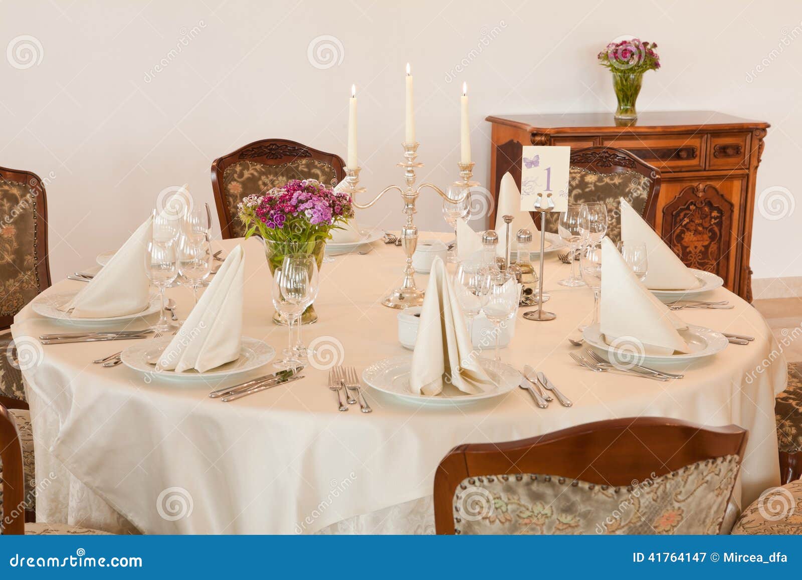 Event table stock image. Image of fork, event, decorate - 41764147