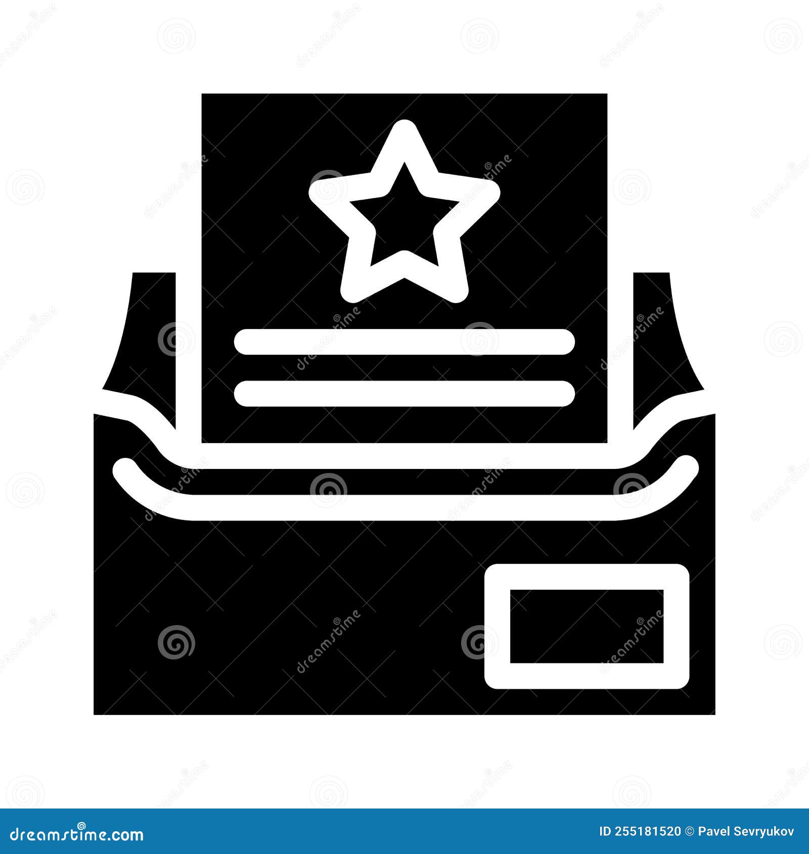 Event Triggered Email Glyph Icon Vector Illustration Stock Vector ...