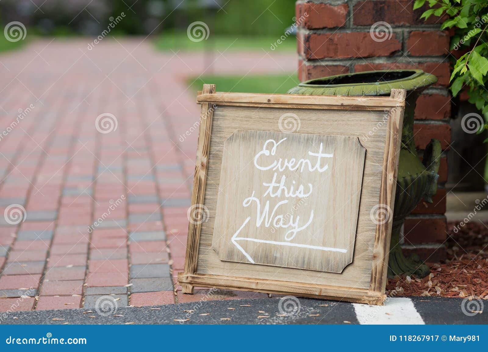 Event this Way Wedding Direction Sign Stock Image - Image of event ...
