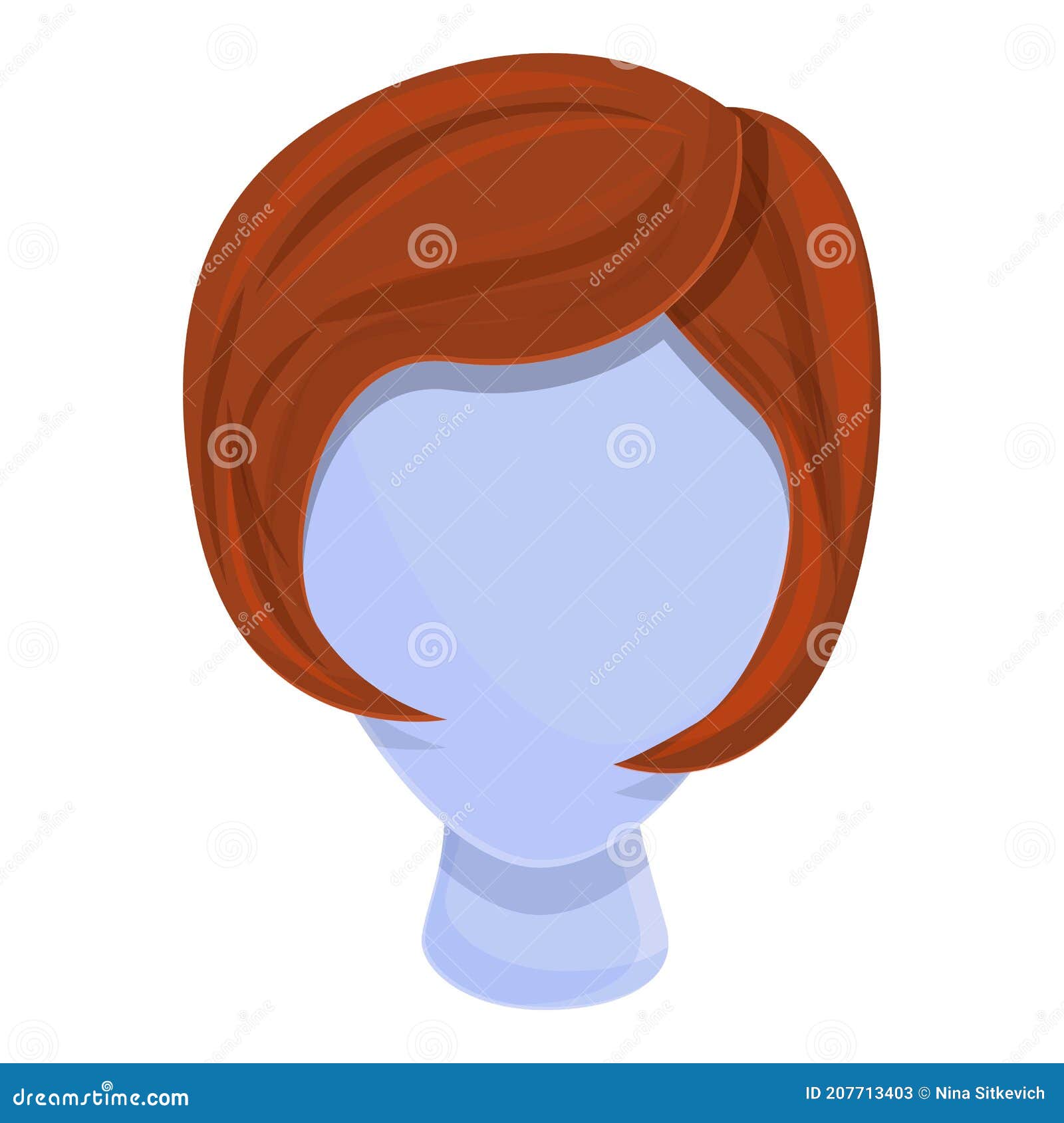 Event Wig Icon, Cartoon Style Stock Illustration - Illustration of face ... Event Wig Icon, Cartoon Style Stock Illustration - Illustration of face ...