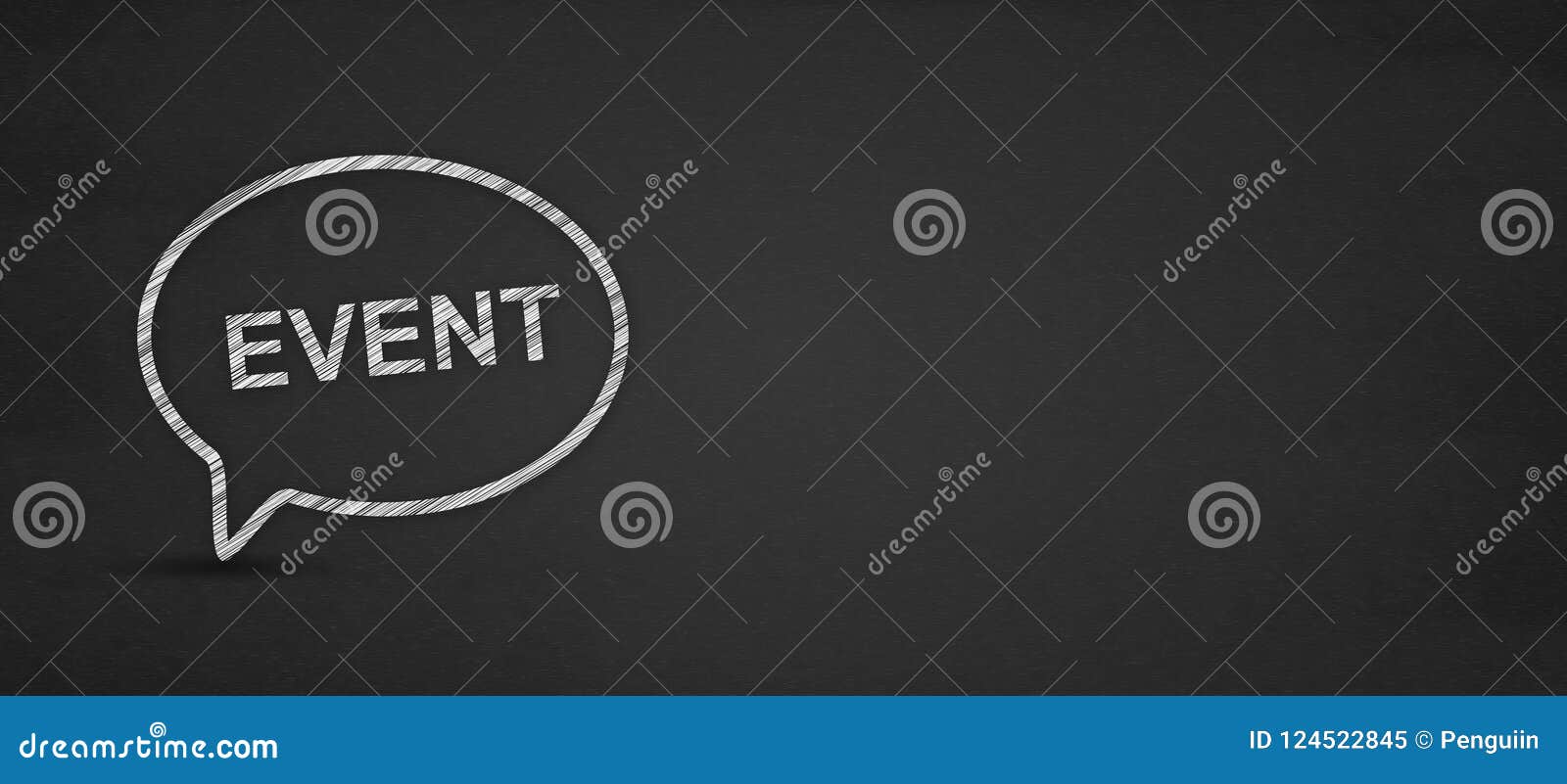 Event Word and Speech Bubble on a Blackboard Stock Image - Image of ...