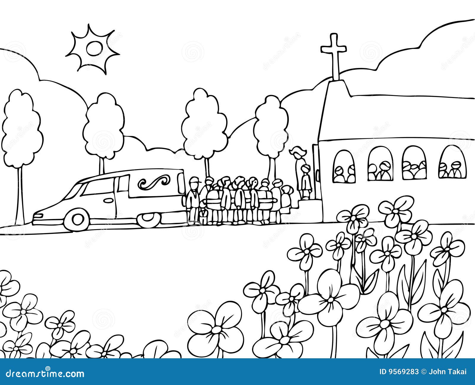 Begrafenis Dood Ausmalbilder Beerdigung Overleden Enterrement Tod Dagen ...