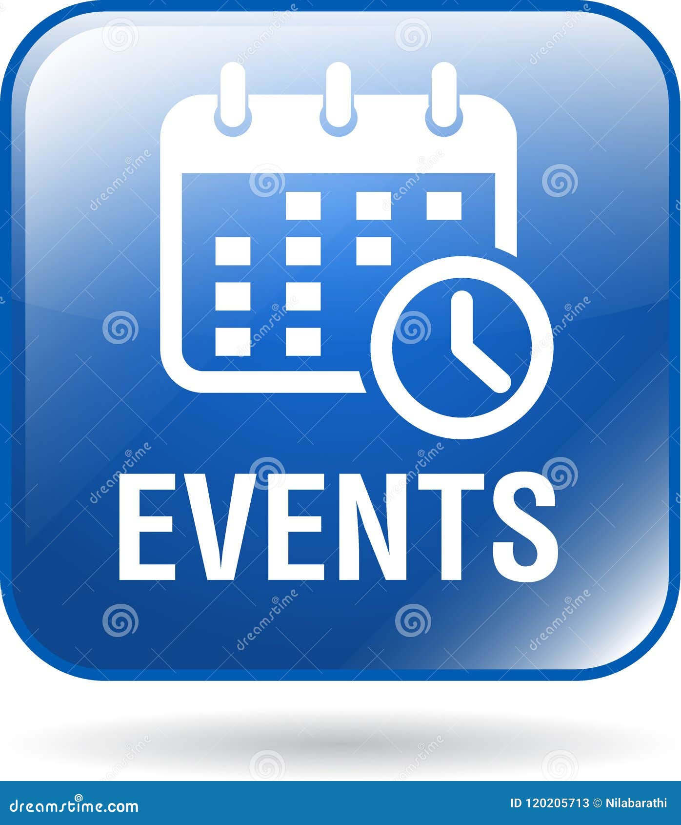 Events icon web button stock illustration. Illustration of appoint ...