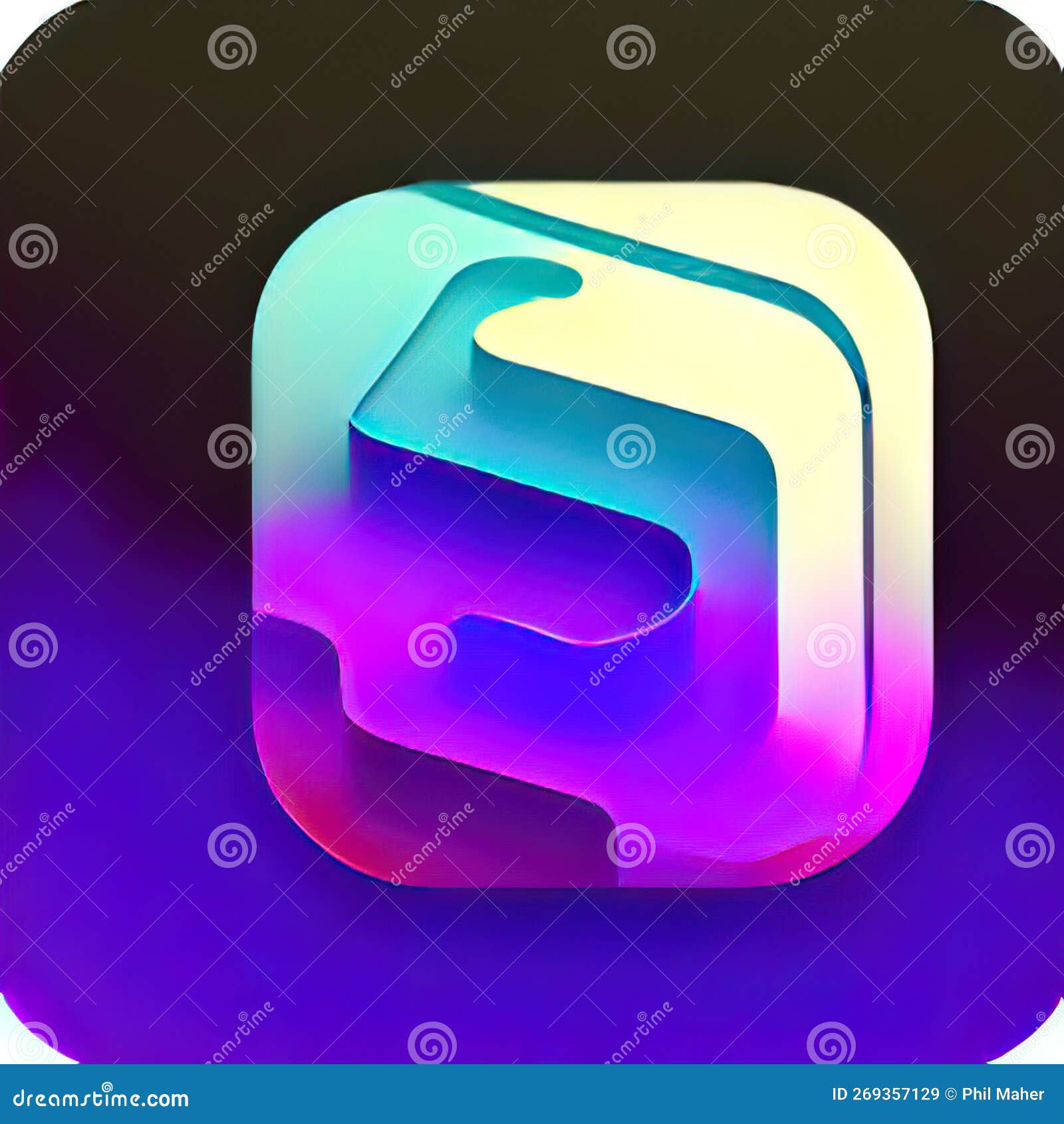 Events Software App Style Icon. Generative AI. Stock Illustration ...