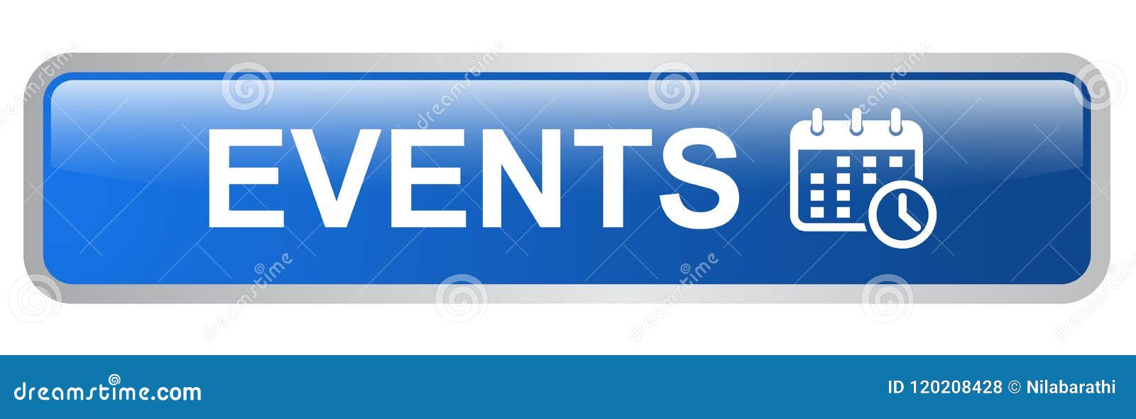 Events icon web button stock illustration. Illustration of events ...