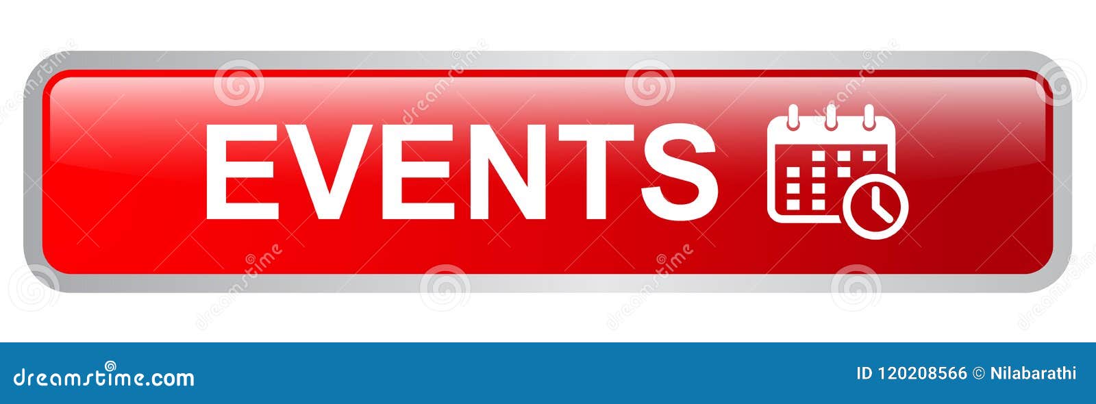 Events icon web button stock illustration. Illustration of calendar ...