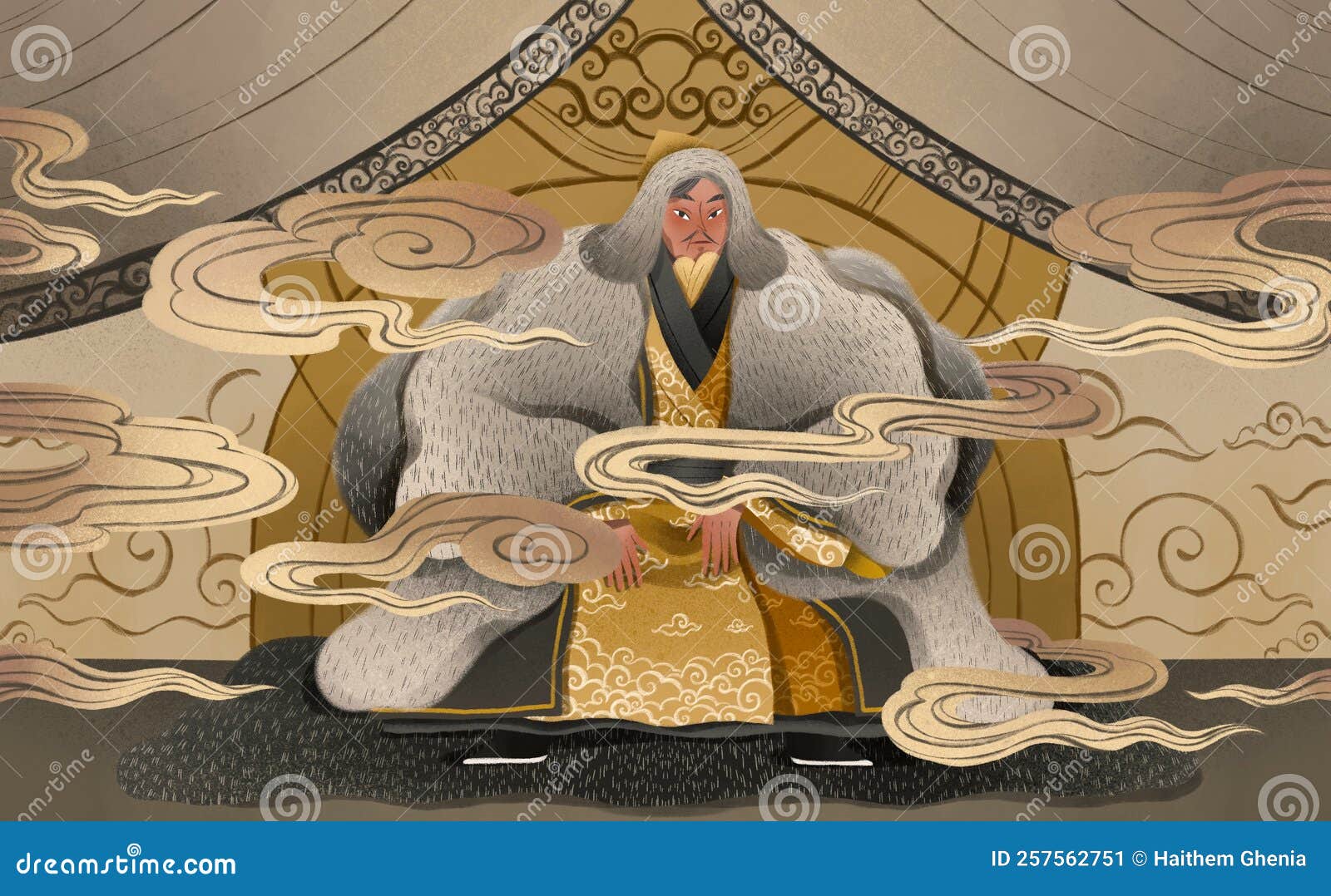 Events in World History, Genghiskhan Stock Illustration - Illustration ...