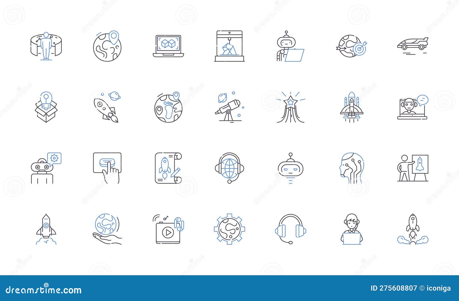 Eventuality Line Icons Collection. Uncertainty, Probability ...